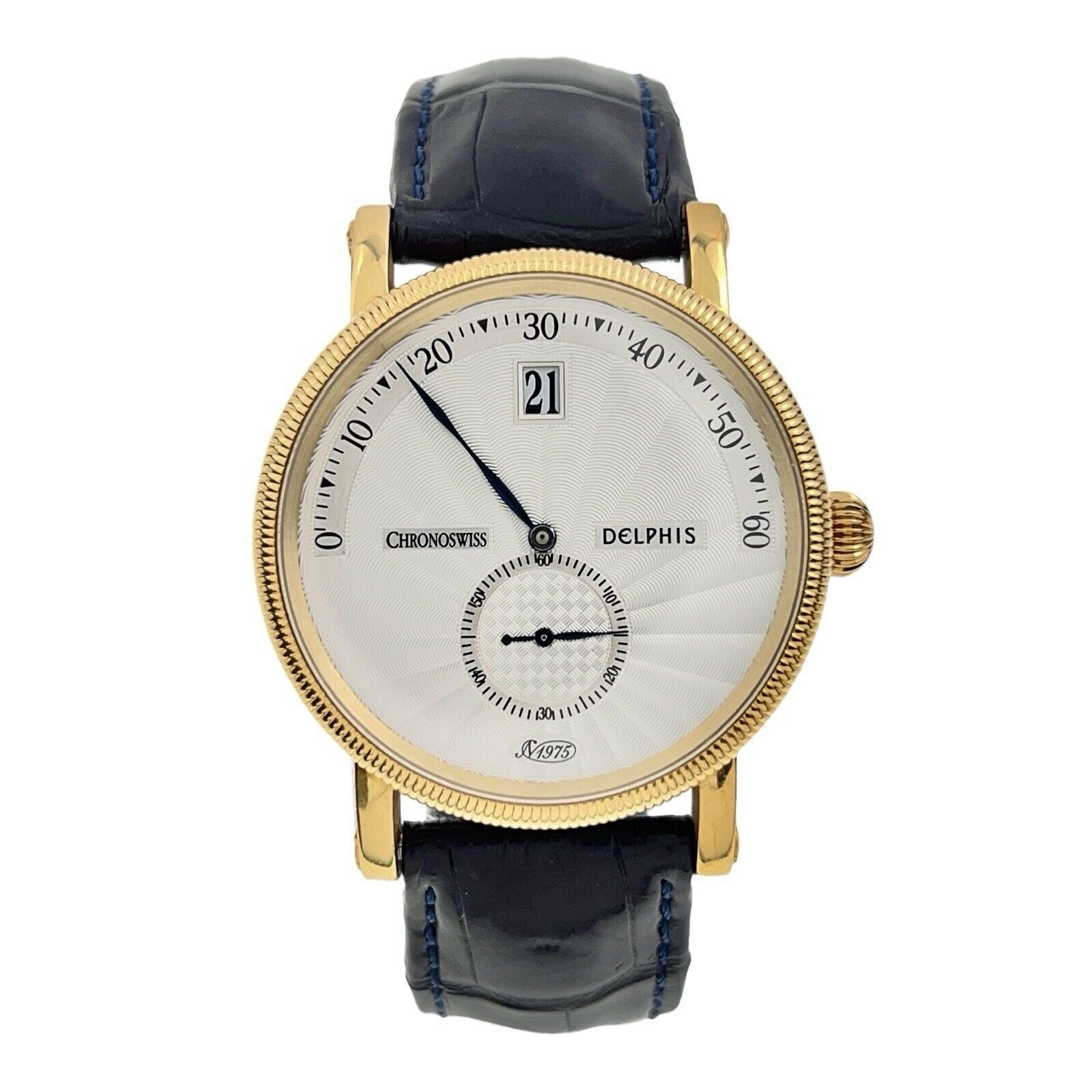 Chronoswiss Delphis 18k Yellow Gold 38mm Automatic Men’s Watch CH1421 – Birmingham Luxury Watches