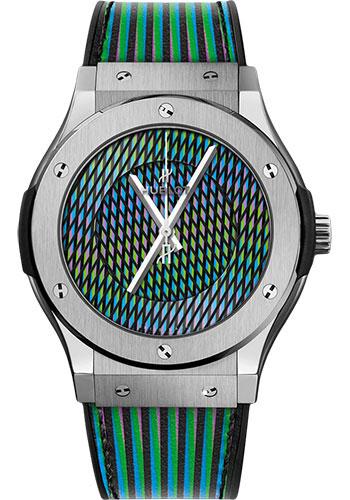Hublot Classic Fusion Cruz Diez Titanium Watch - 45 mm - Cruz Diez Dia ...