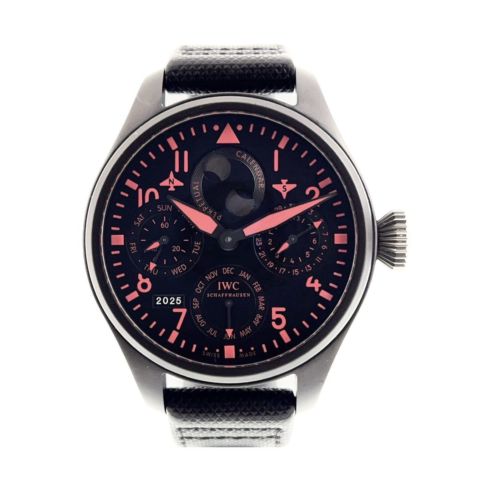 IWC Big Pilot Perpetual Calendar Black Dial 48mm Automatic Men’s Watch ...