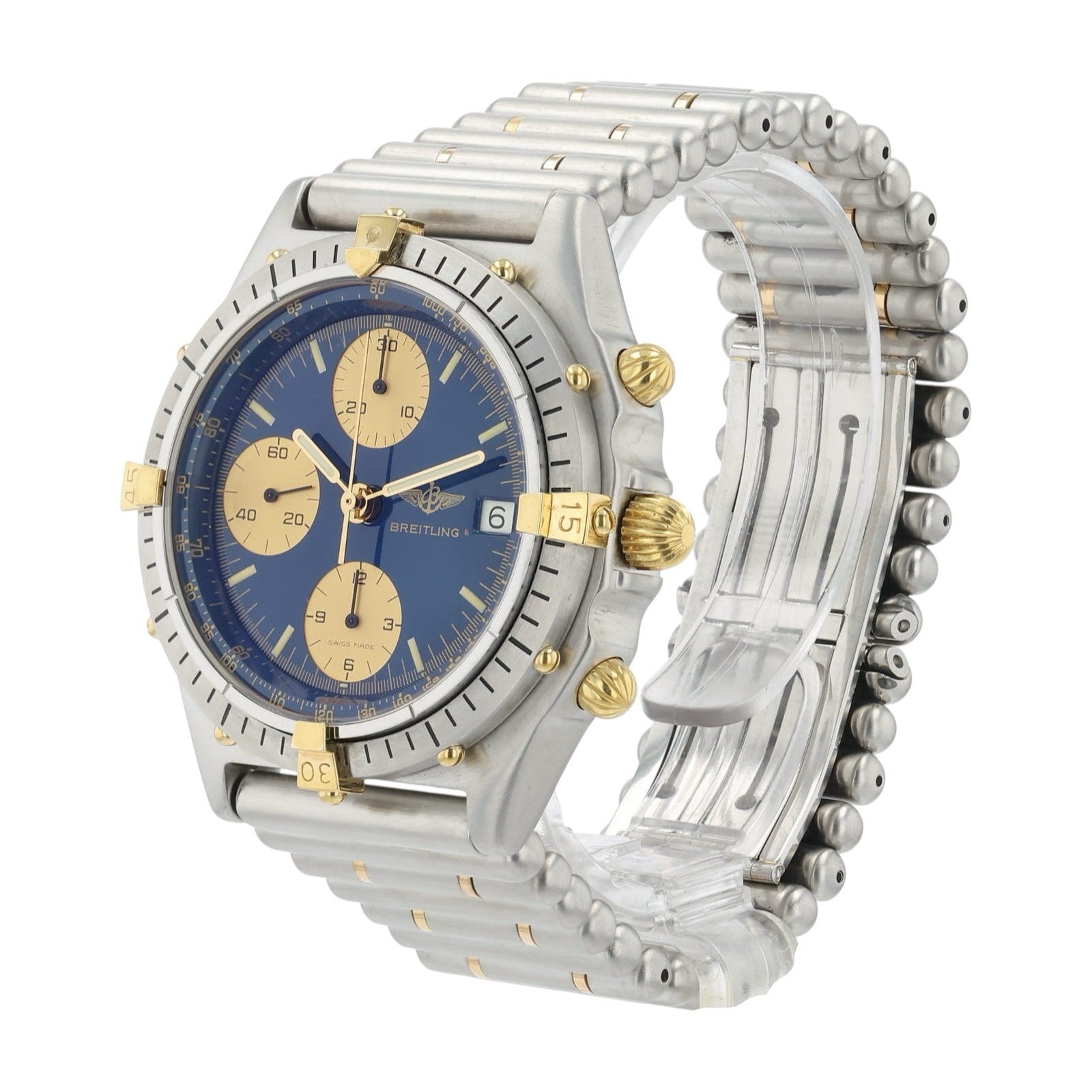 Breitling Chronomat Stainless Steel Blue Dial 40mm Automatic Men’s Wat ...