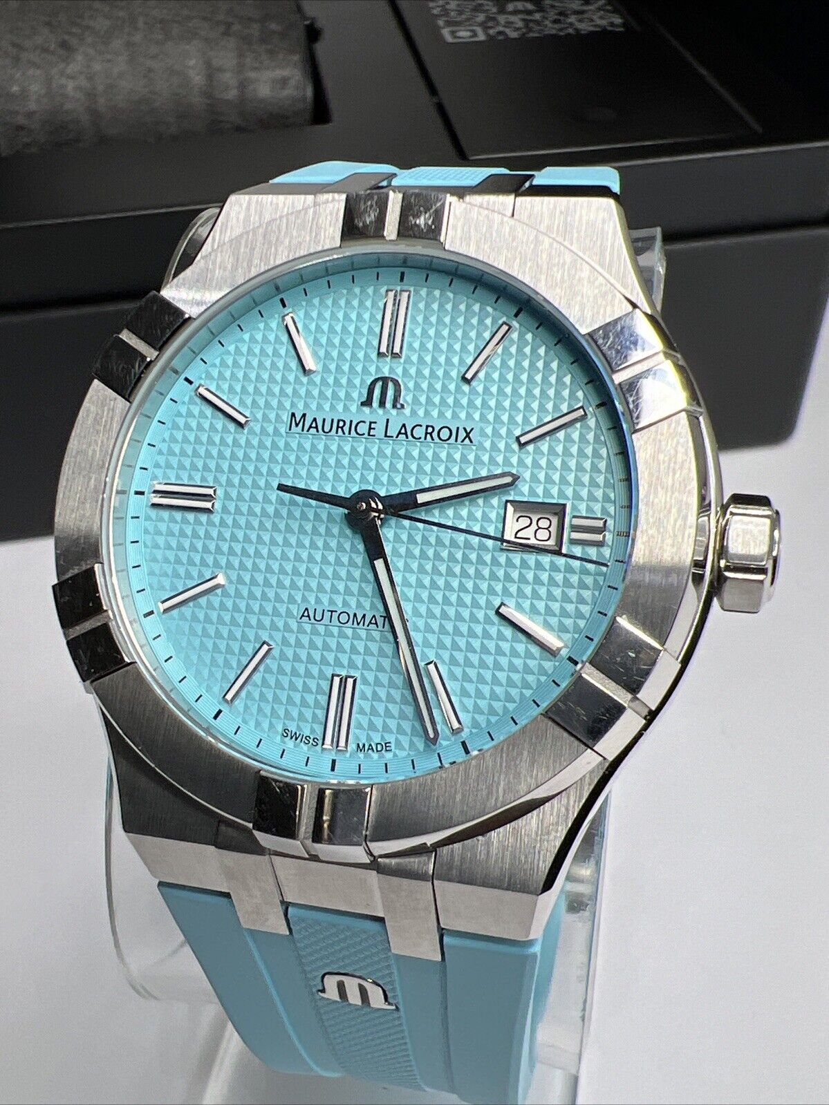 MAURICE LACROIX AIKON AUTOMATIC LIMITED SUMMER ED 42MM AI6008-SS00F-43 ...