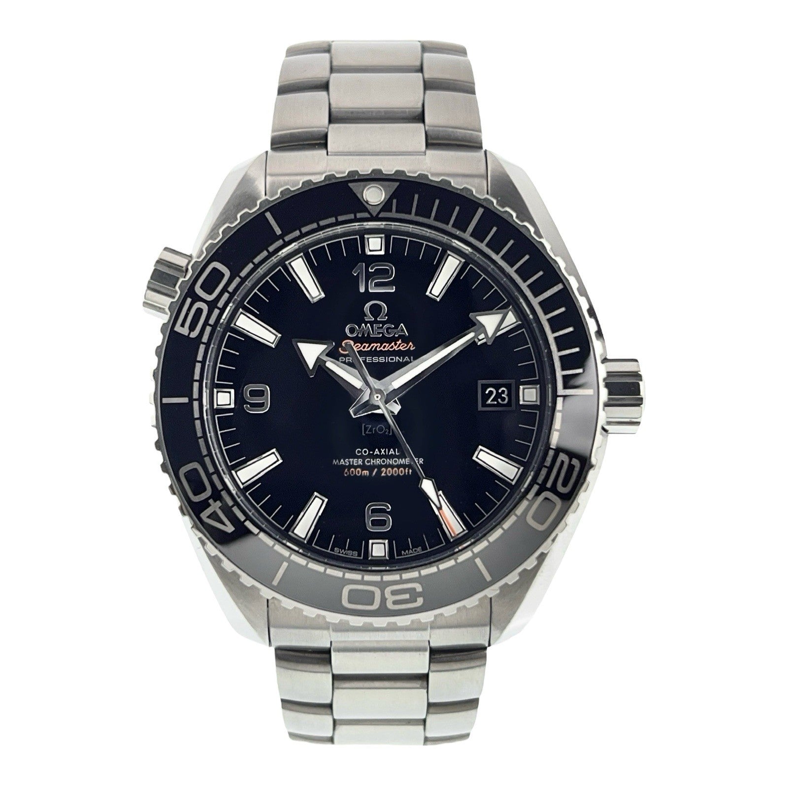 Omega Seamaster Steel Black Dial 43.5mm Automatic Mens Watch 215.30.44 ...