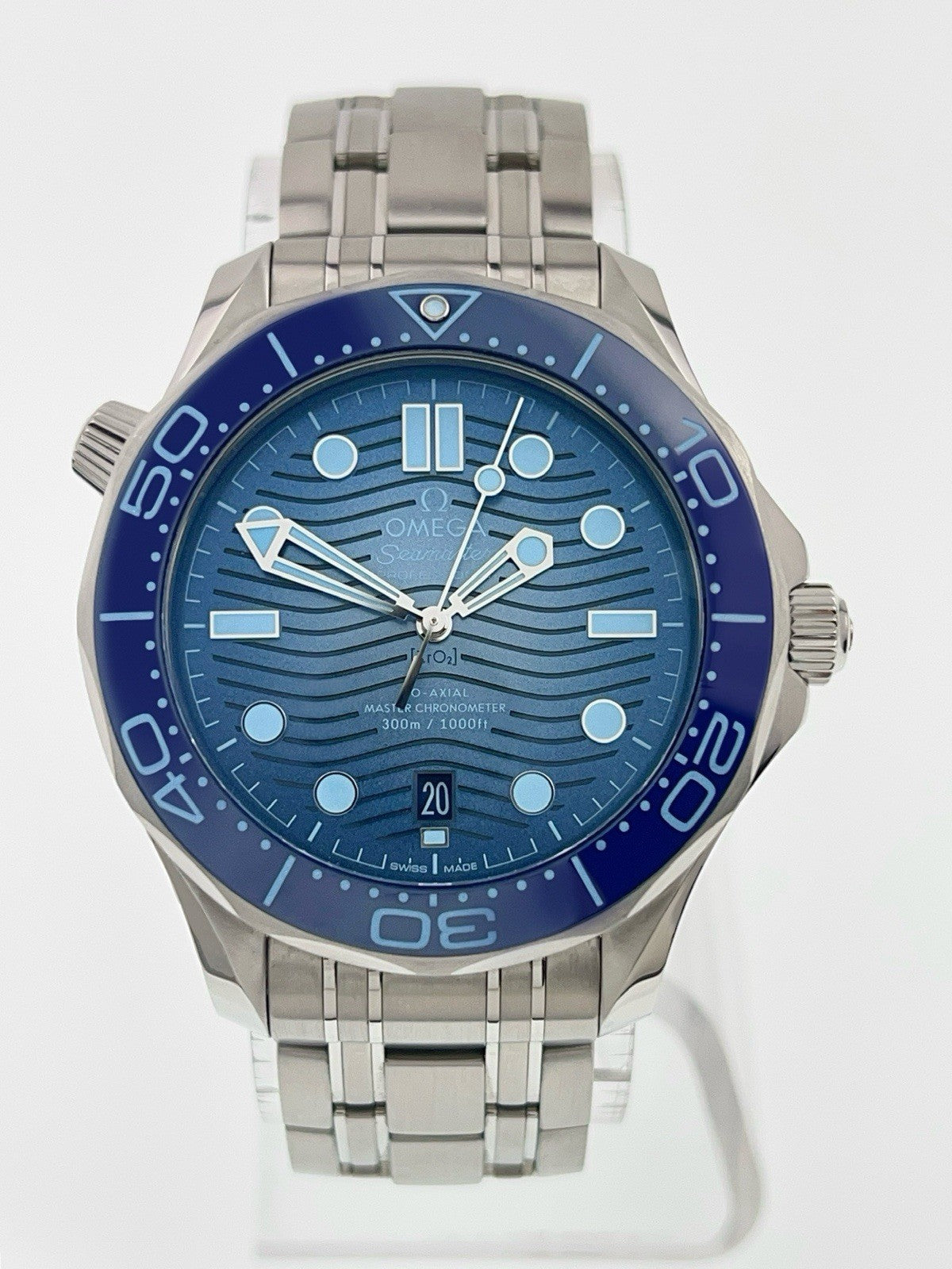 Omega Seamaster Stain. Steel Blue Dial 42mm Automatic Men’s 210.30.42 ...