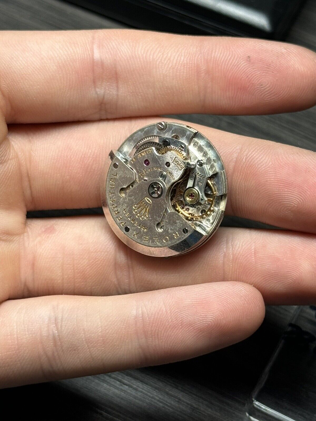 Original Rolex 1030 Automatic Movement perfect Butterfly Perpetual - A ...