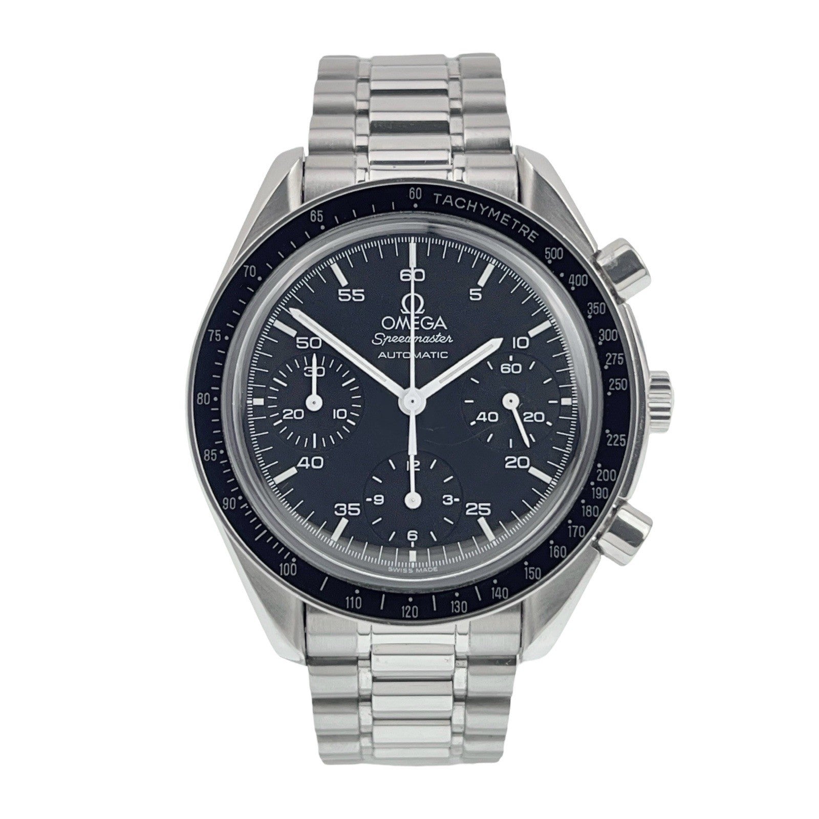 Omega Speedmaster Stainless Steel Black Dial 39mm Automatic Men's Watc ...