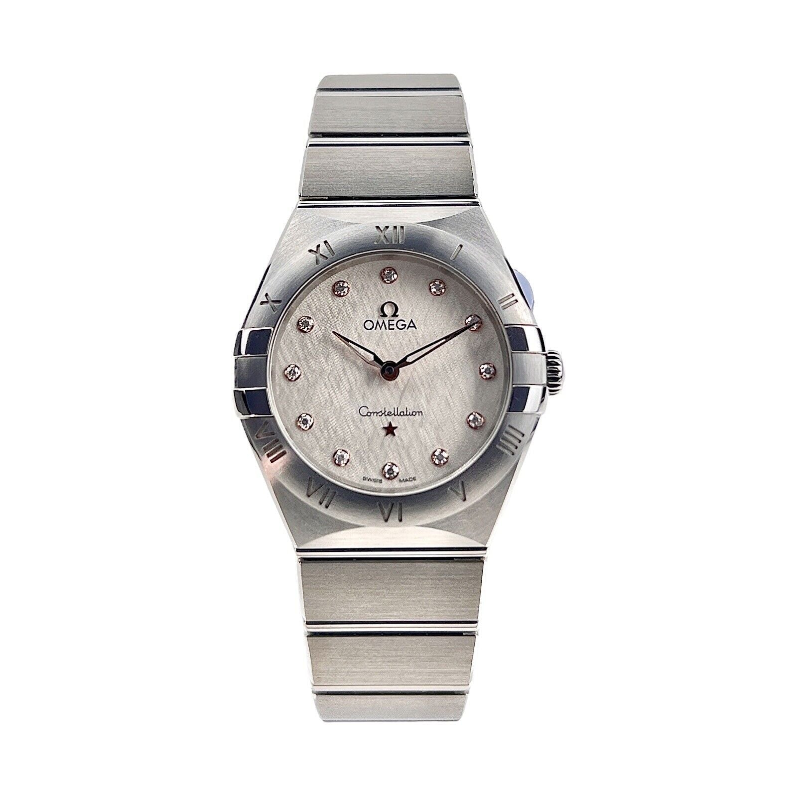 OMEGA Constellation Manhattan Blush 12P Diamond 131.10.28.60.52.001 Qu ...
