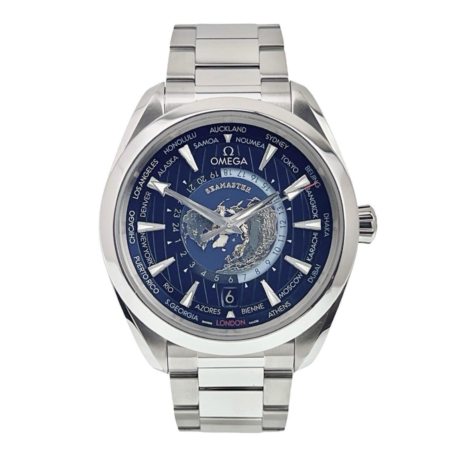 Omega Seamaster Steel Blue Dial 220.10.43.22.03.001 – Birmingham Luxury ...