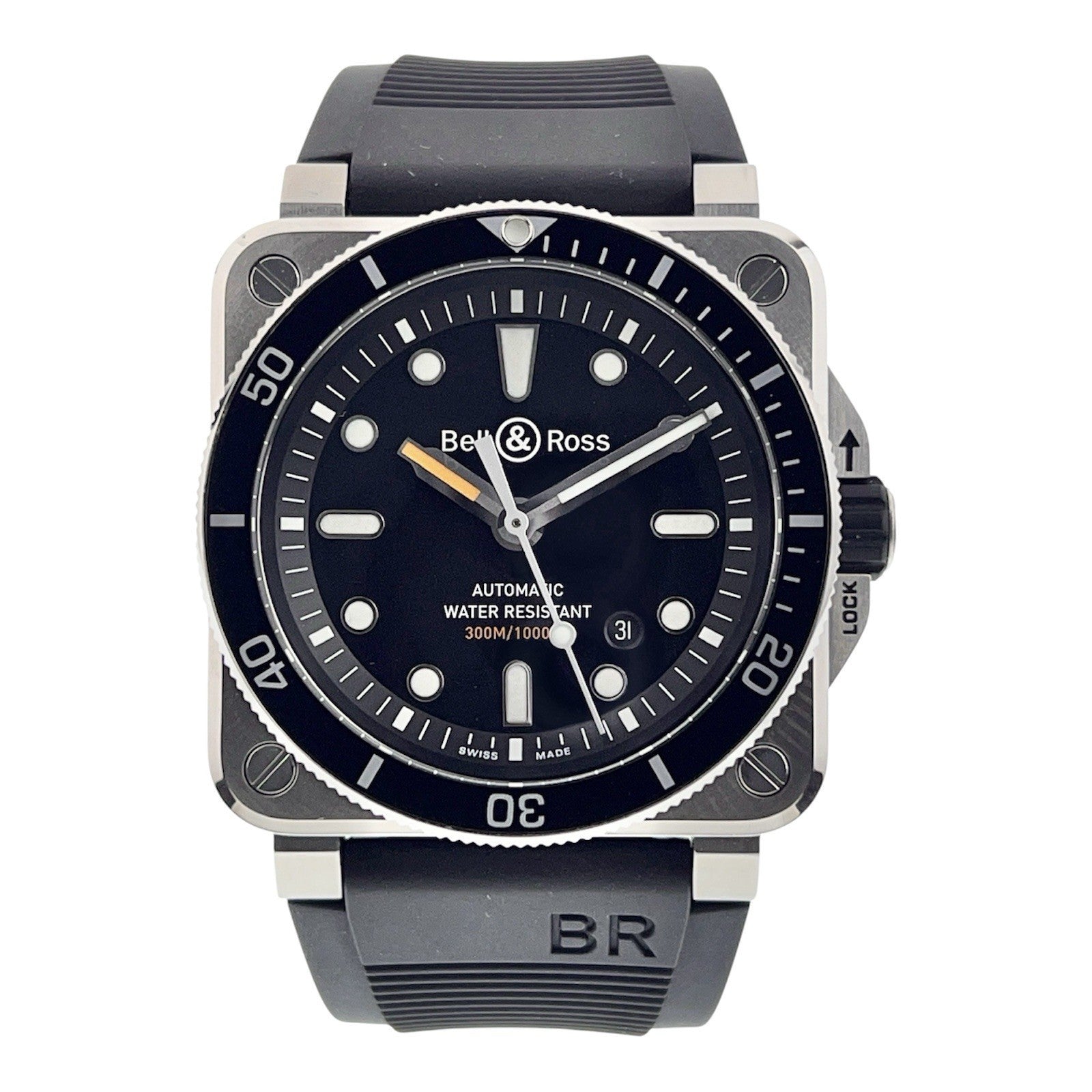 Bell & Ross BR 03-92 Stainless Steel Black Dial 42mm Automatic Mens Wa ...