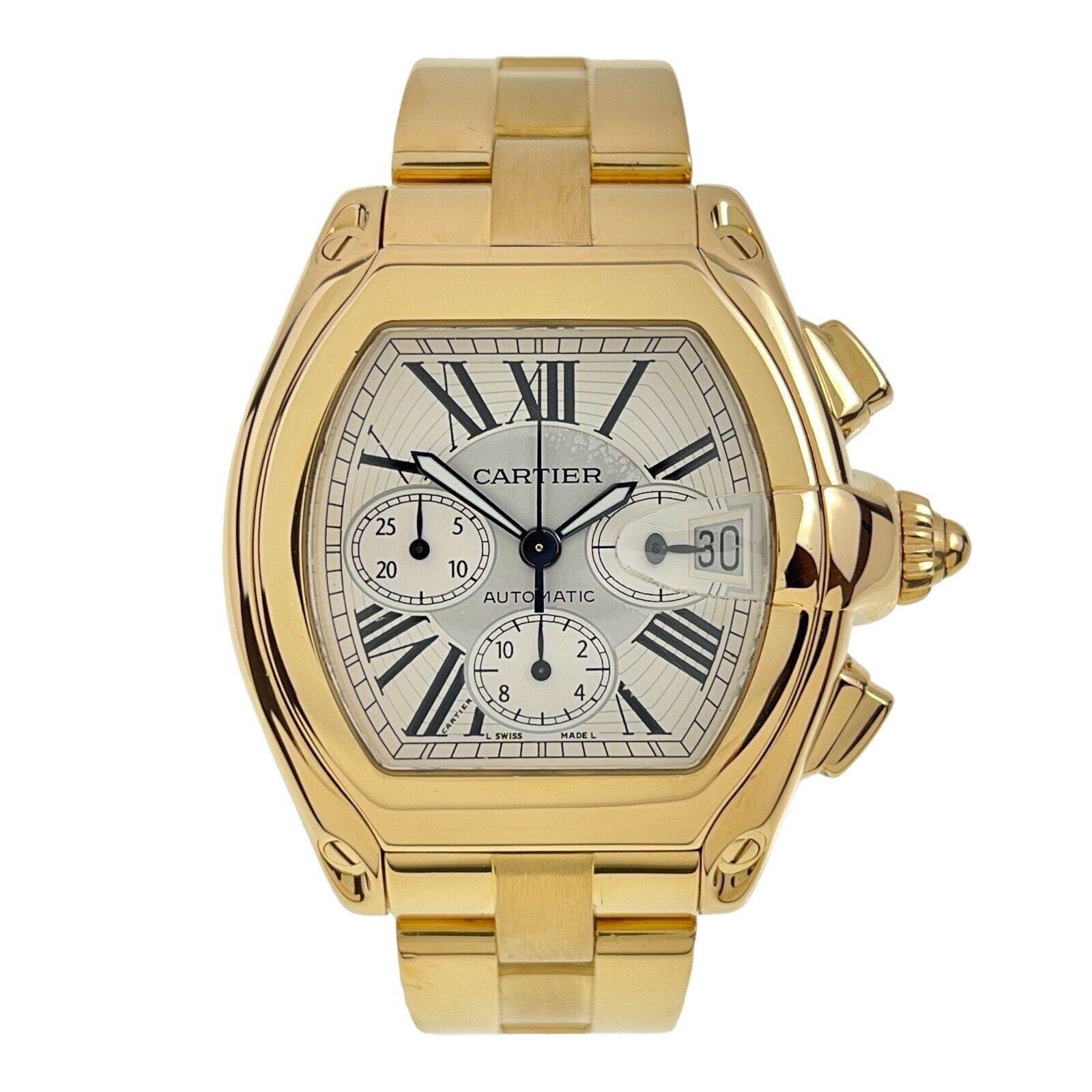 Cartier Roadster 18k Yellow Gold 47mm Automatic Men’s Watch 2619 - Box ...