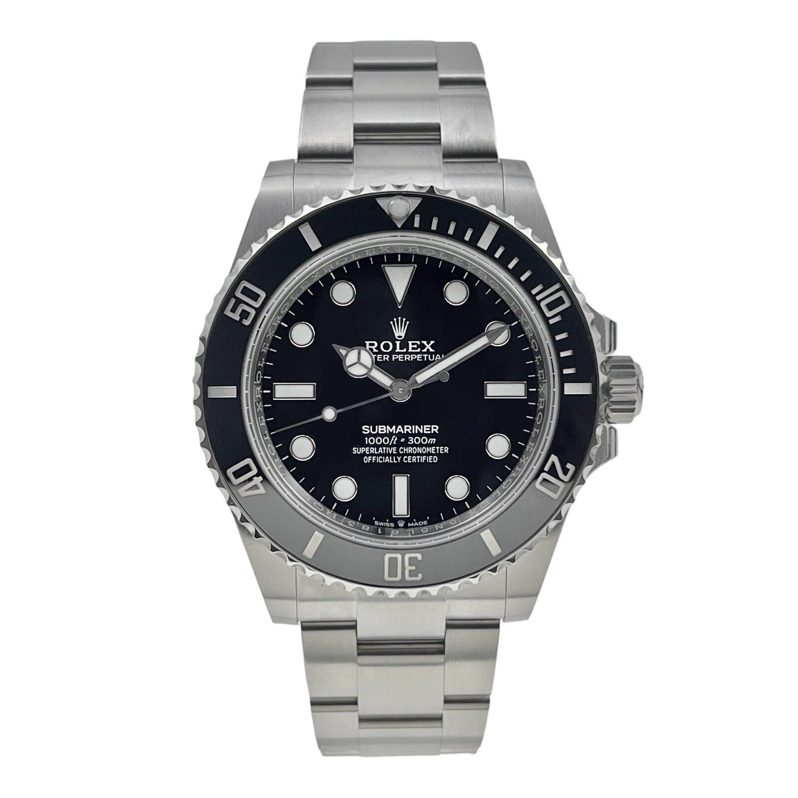 NEW 2024 Rolex Submariner No Date Black Steel 41mm Automatic Men’s Wat ...