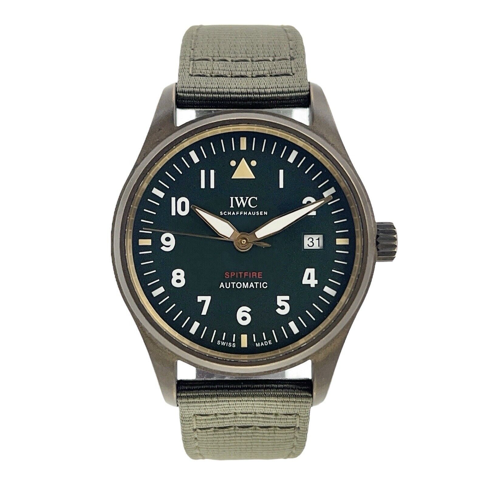 2022 IWC Pilot Spitfire Bronze Green 39mm Automatic Men’s Watch IW3268 ...