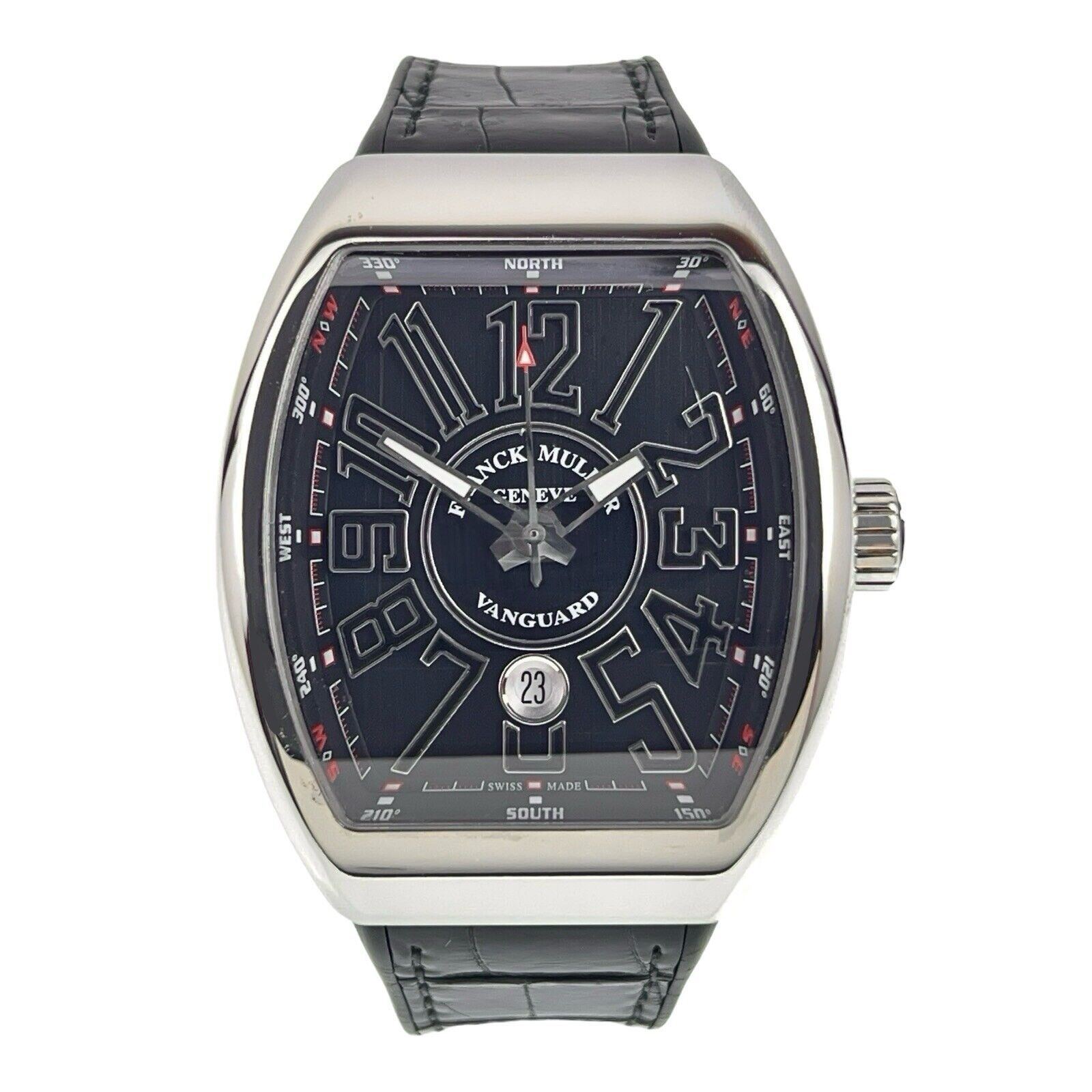Franck Muller Steel Black Dial 45mm Automatic Movement Men’s Watch V45 ...
