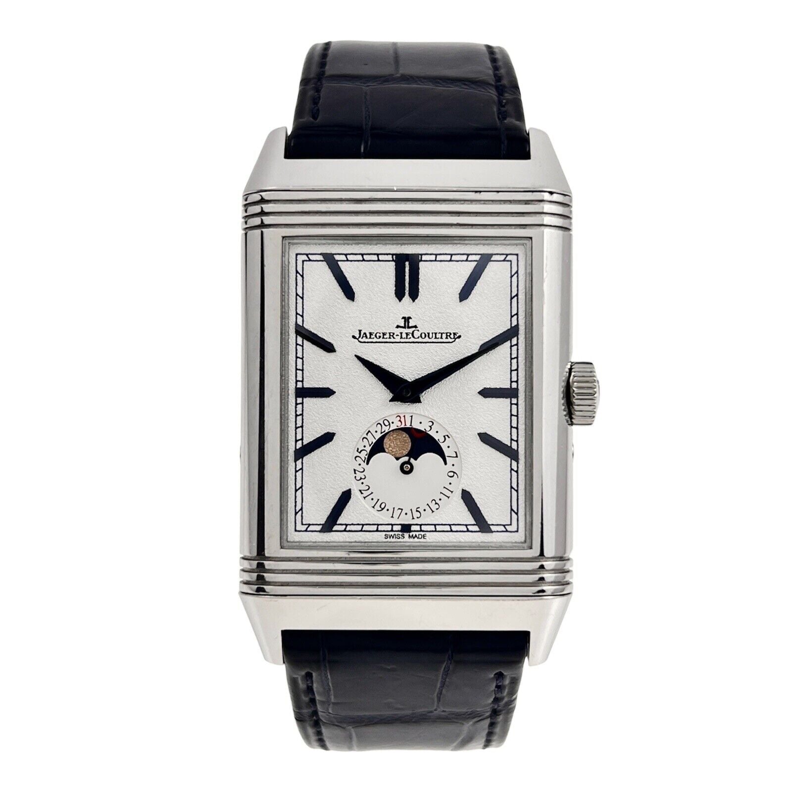 Jaeger LeCoultre Reverso Duoface Moon Phase Men's Watch 216.8.D3 Q3958 ...