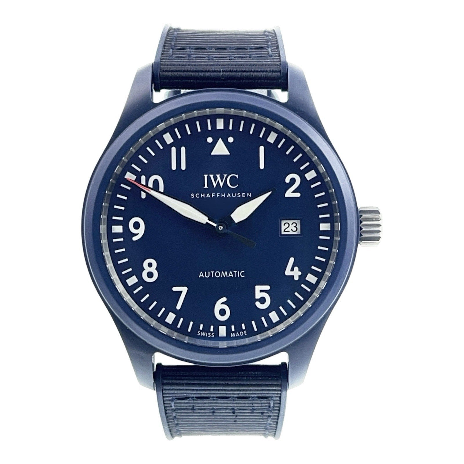 IWC Pilot Laureus Ceramic Blue Dial IW328101 – Birmingham Luxury Watches
