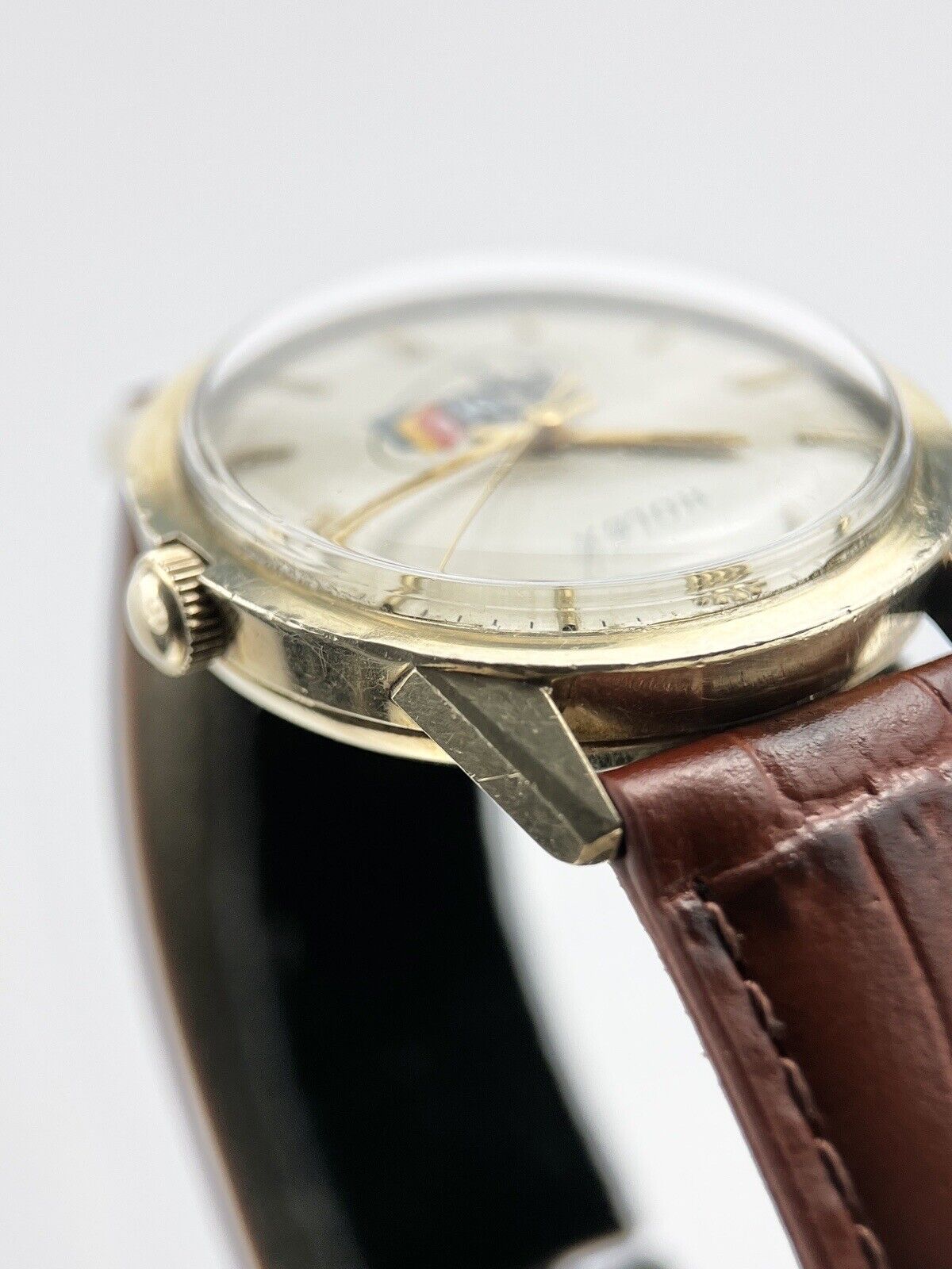 Rolex Model 7002 Automatic Movement Men’s 35mm 14K GF MC Printing Logo ...