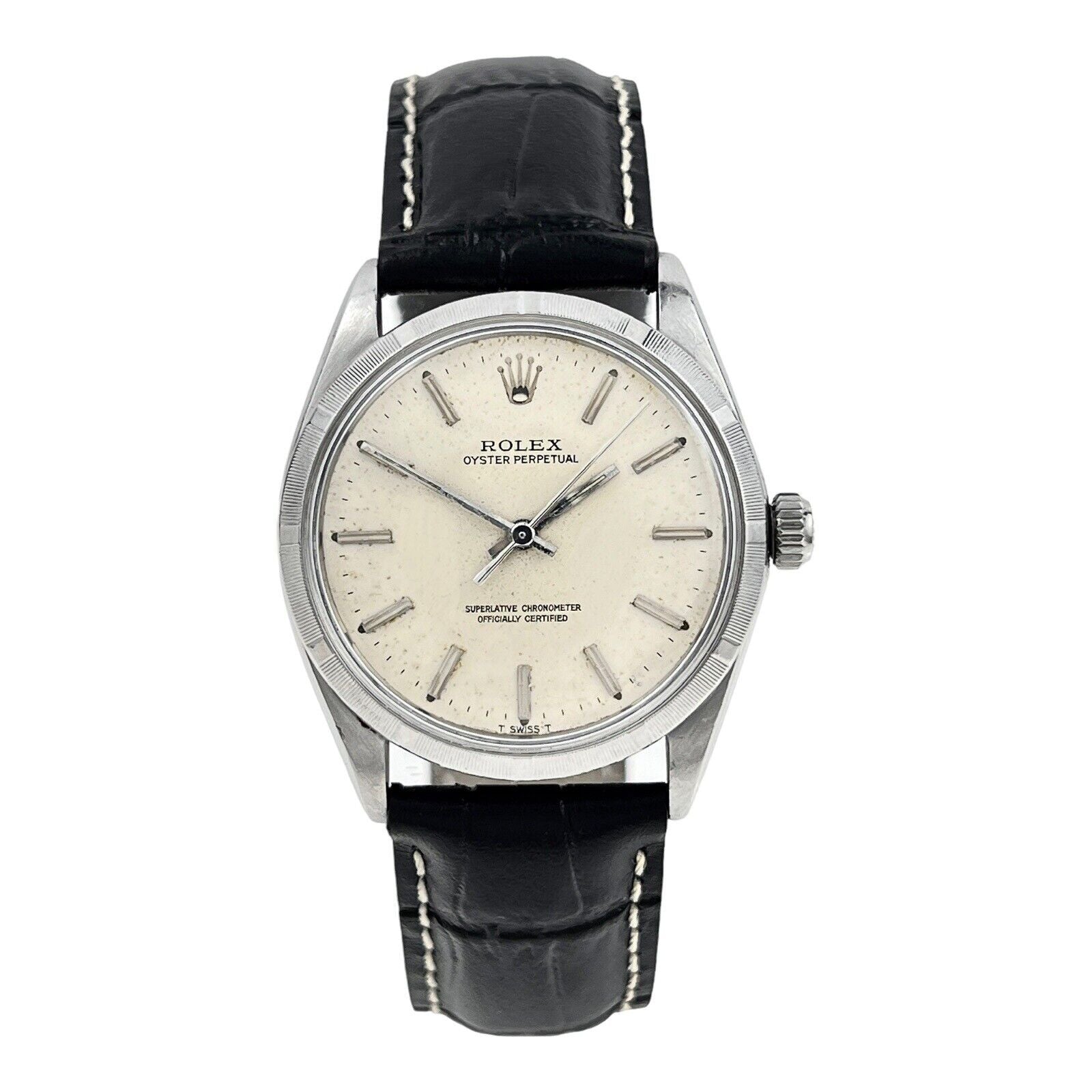 Rolex Oyster Perpetual Men's Stainless Steel Watch 34mm Automatic - Se ...