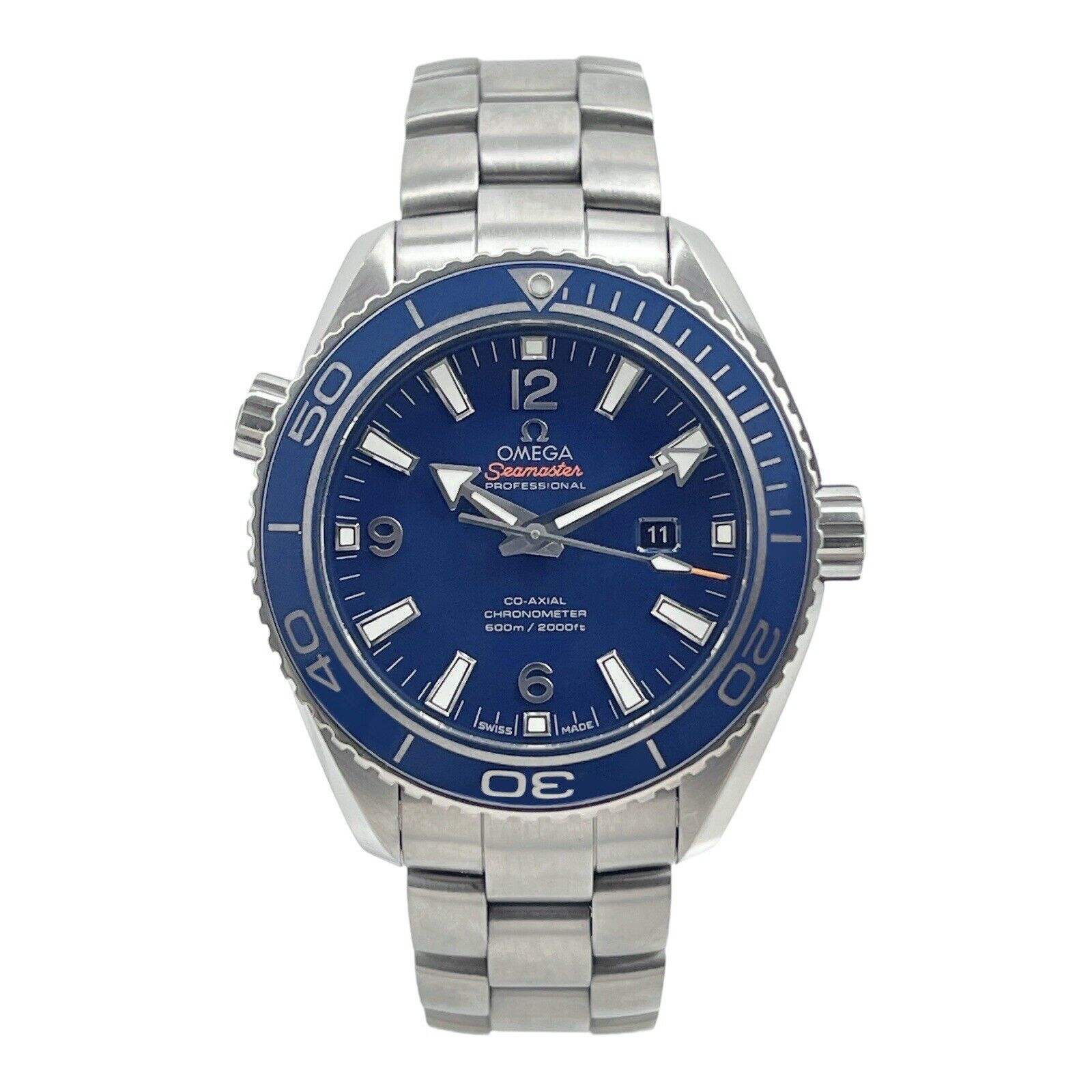 Omega Seamaster Automatic 37.5mm Blue Dial Titanium Watch 232.90.38.20 ...