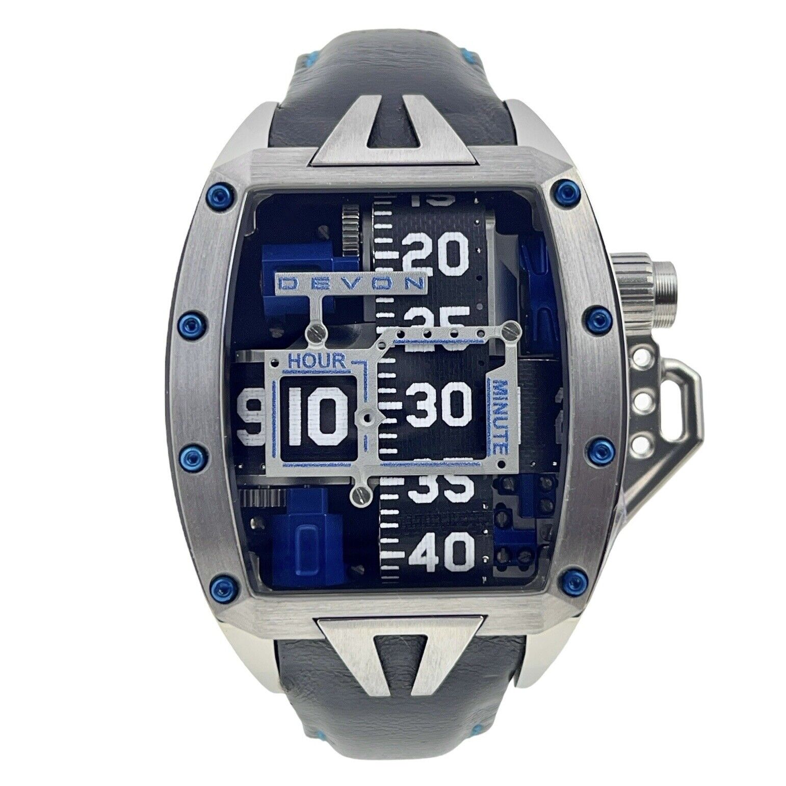 Devon Tread 2 Motor City Stainless Steel Blue 41mm Automatic Men’s Wat ...