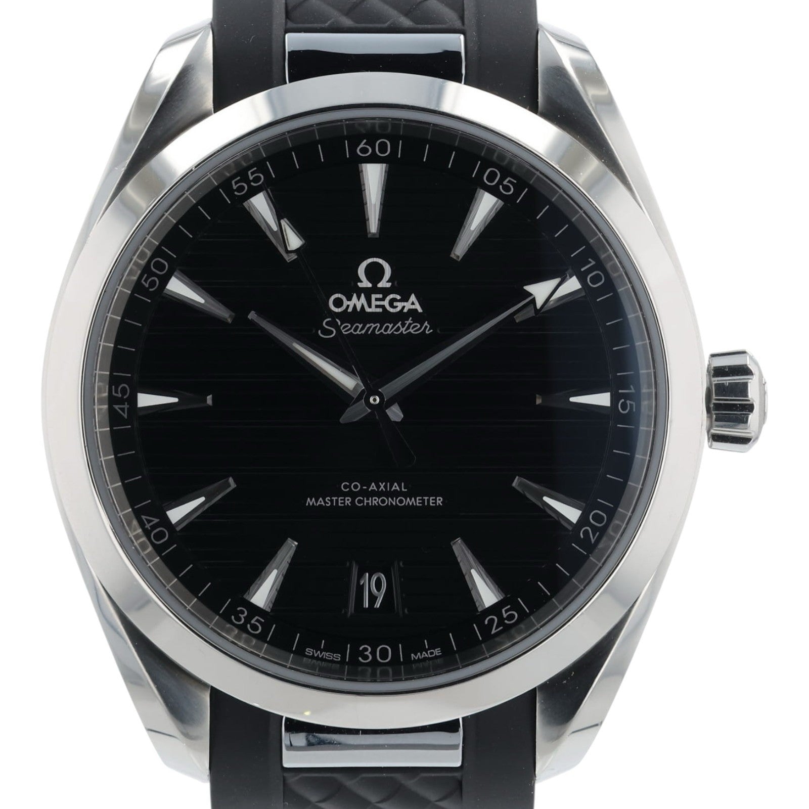 Omega Seamaster Aqua Terra Steel Black Dial 41mm Automatic Men's Watch ...