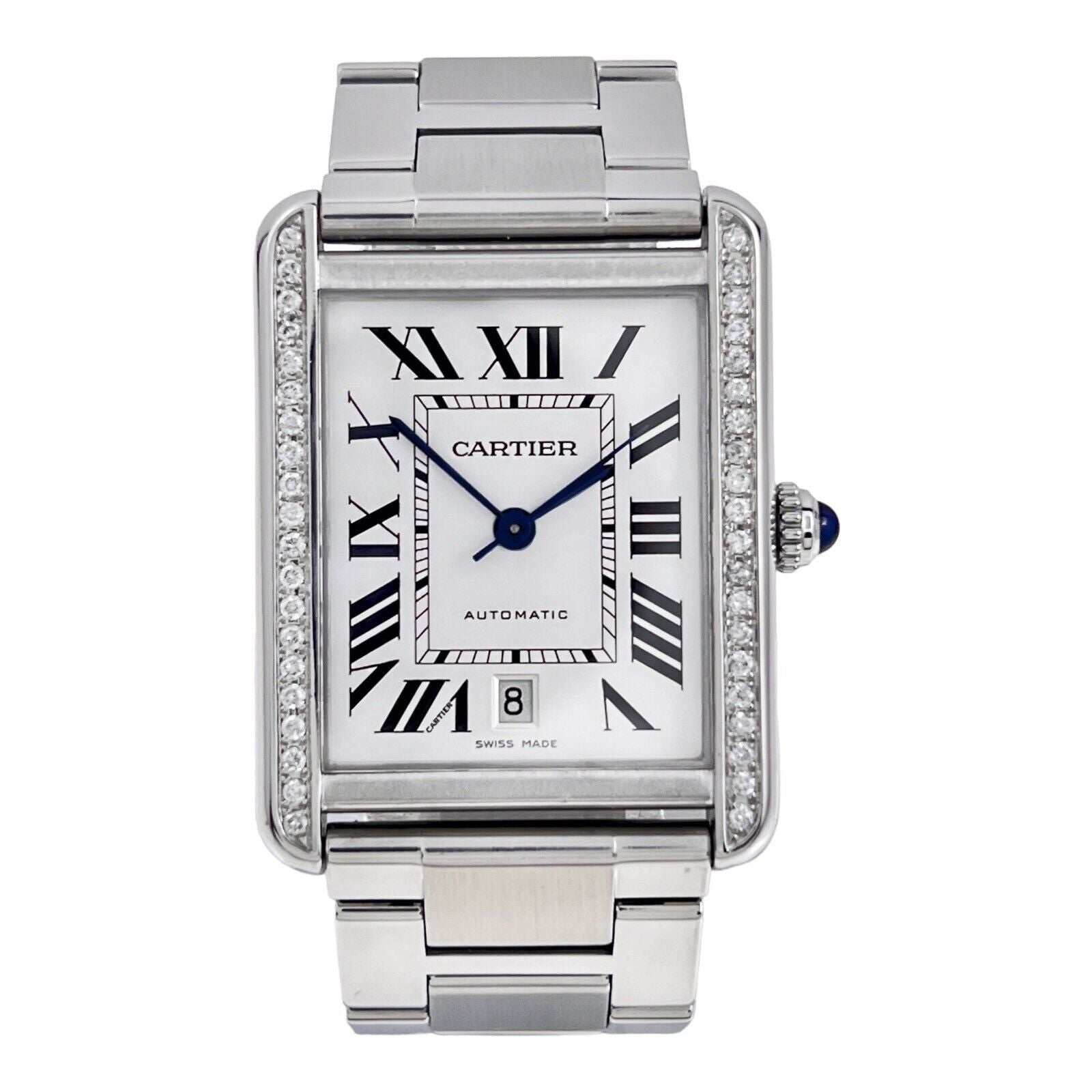 Cartier Tank Solo XL Automatic Steel Mens Watch W5200028 Aftermarket D ...