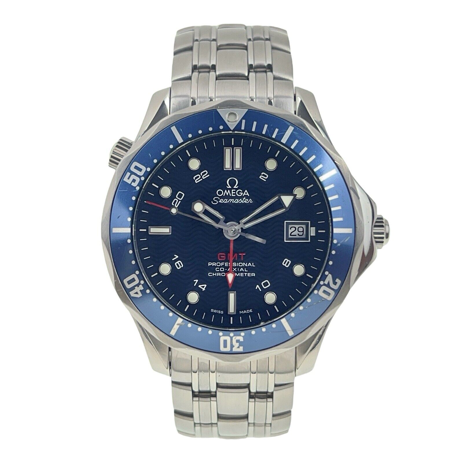 Omega Seamaster Diver GMT 300m Steel Blue 41mm Automatic Men’s Watch 2 ...