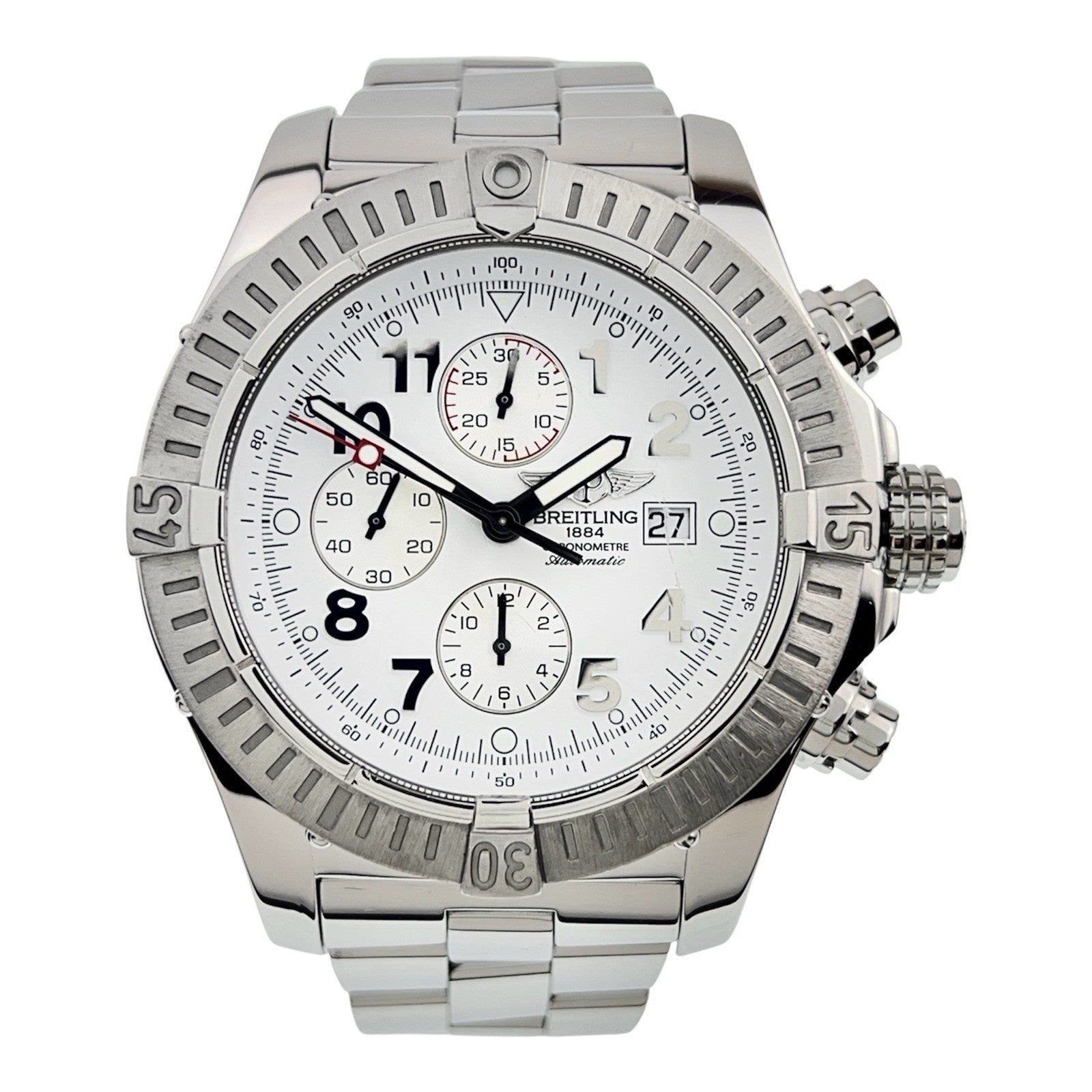 Breitling Avenger Stainless Steel White Dial 48mm Automatic Men's Watc ...