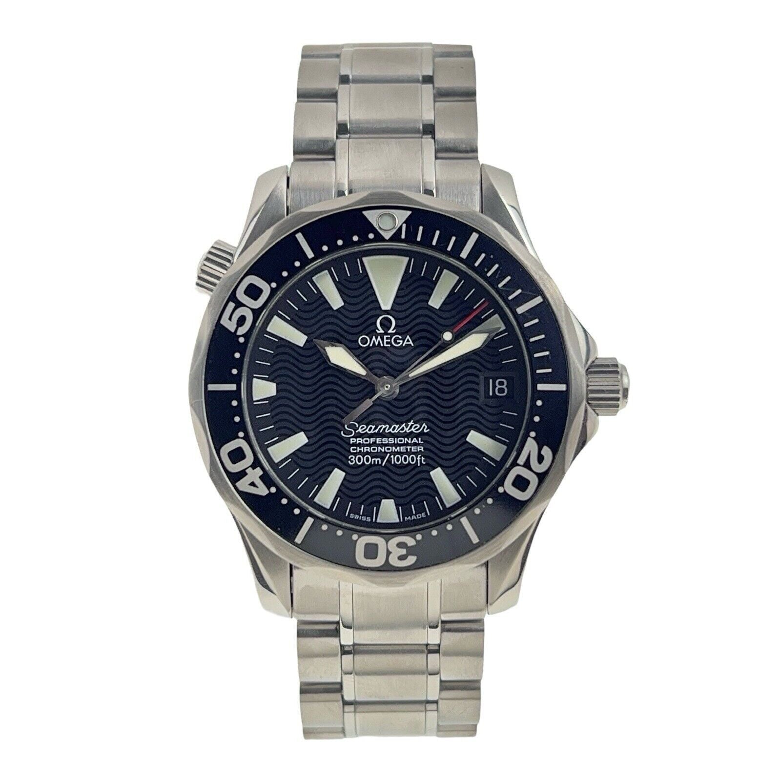 Omega Seamaster Stainless Steel Black 36mm Automatic Men’s Watch 2252 ...