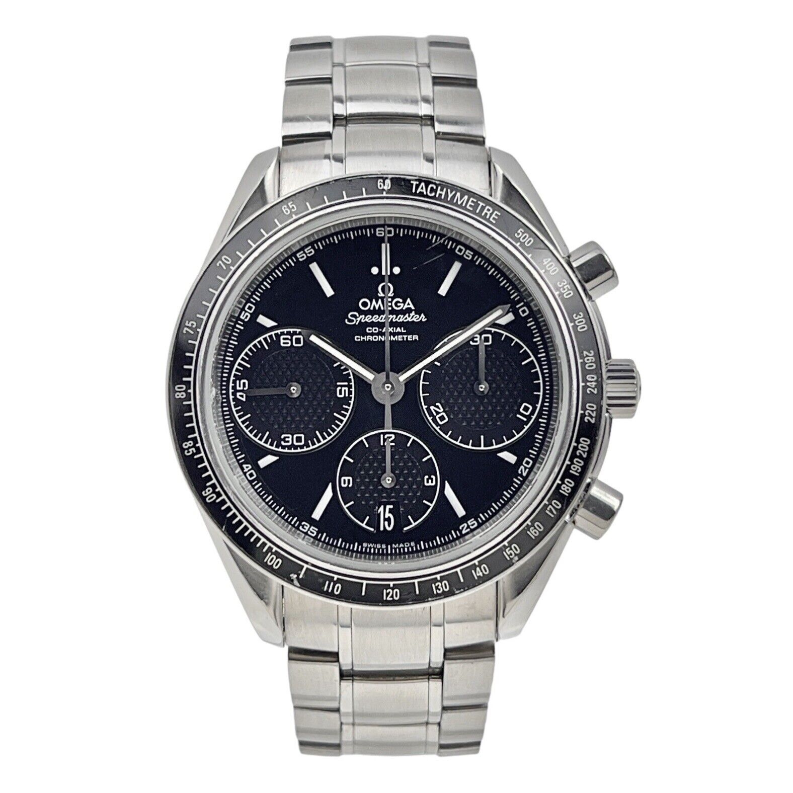 Omega Speedmaster Racing Steel Black 40mm Automatic Men’s Watch - Box ...