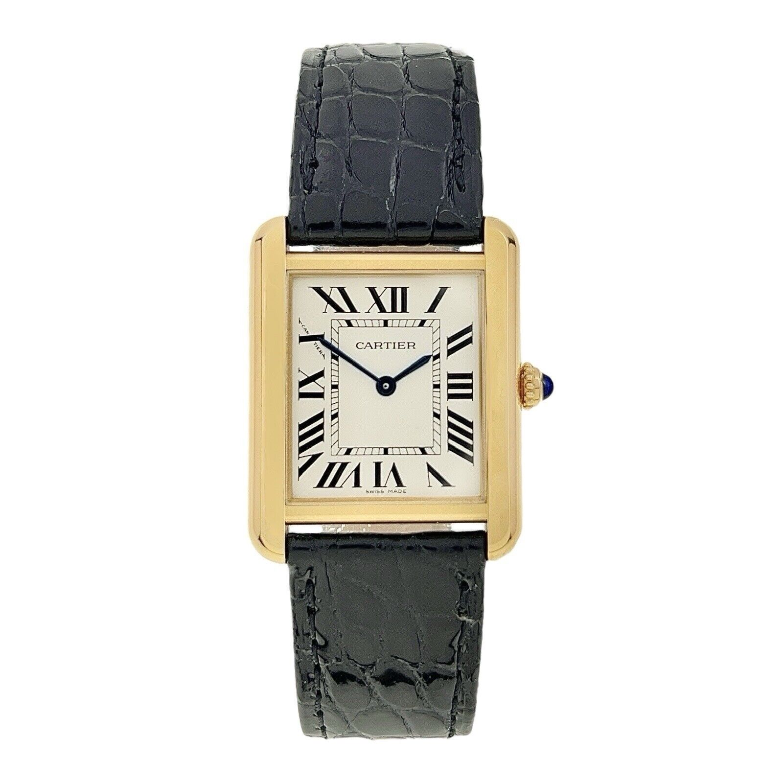 Cartier Tank Solo 18k Yellow Gold 24mm Quartz Women’s Watch W5200002 ...
