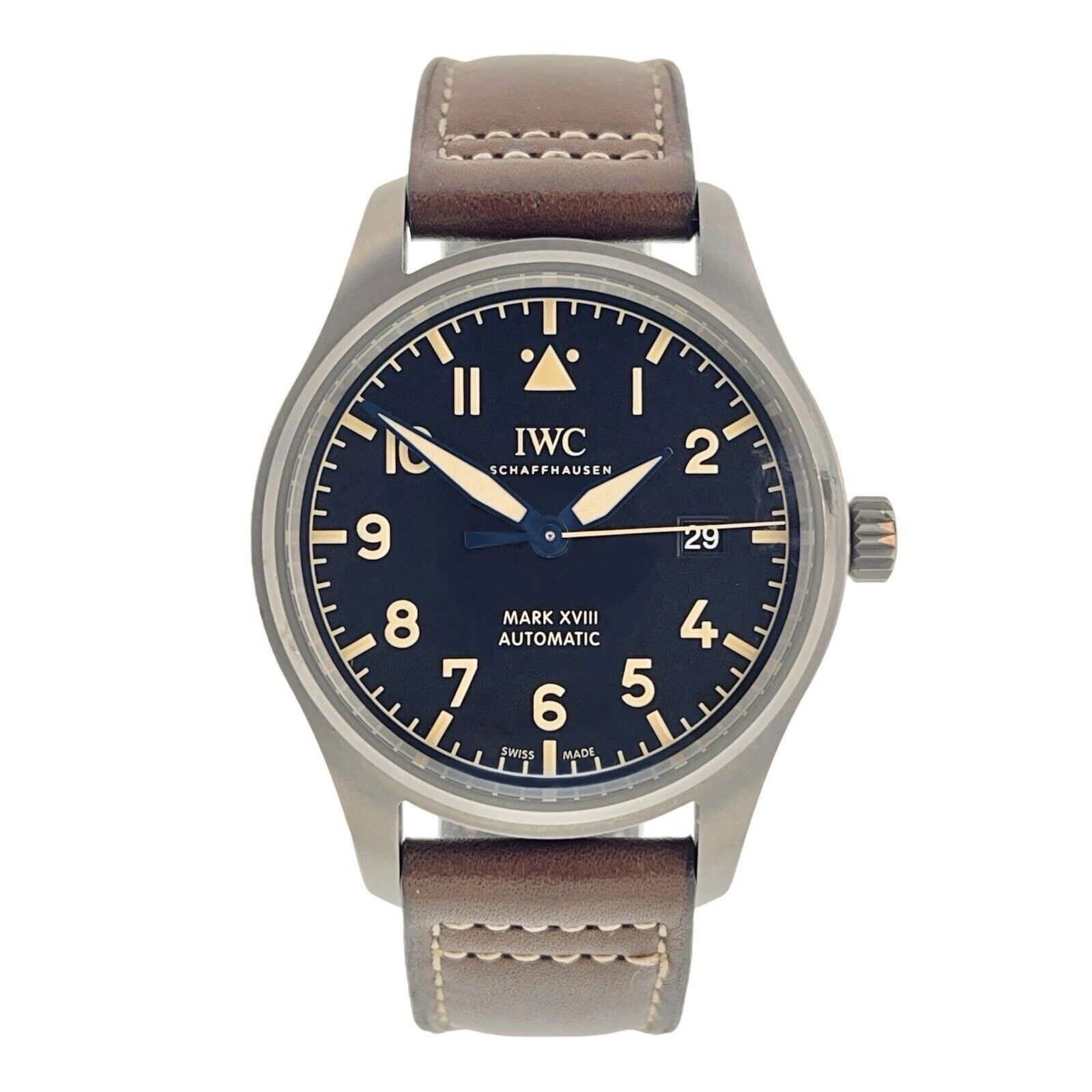 IWC Pilot Mark Titanium Black Dial 41mm Automatic Men’s Watch IW327006 ...