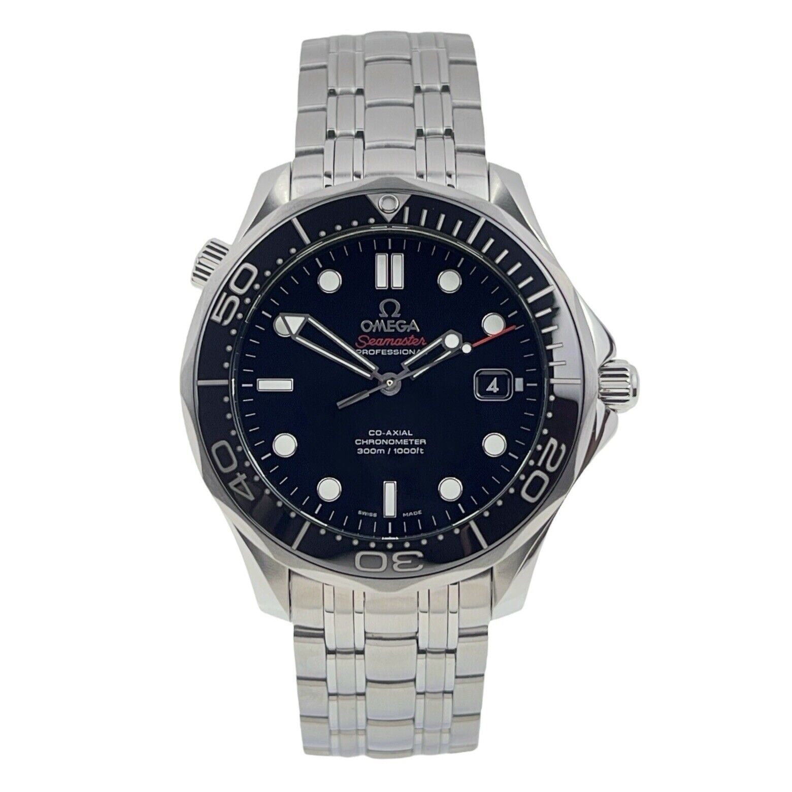NEW Omega Seamaster Diver 300m Steel 41mm Black Men’s Watch 212.30.41 ...