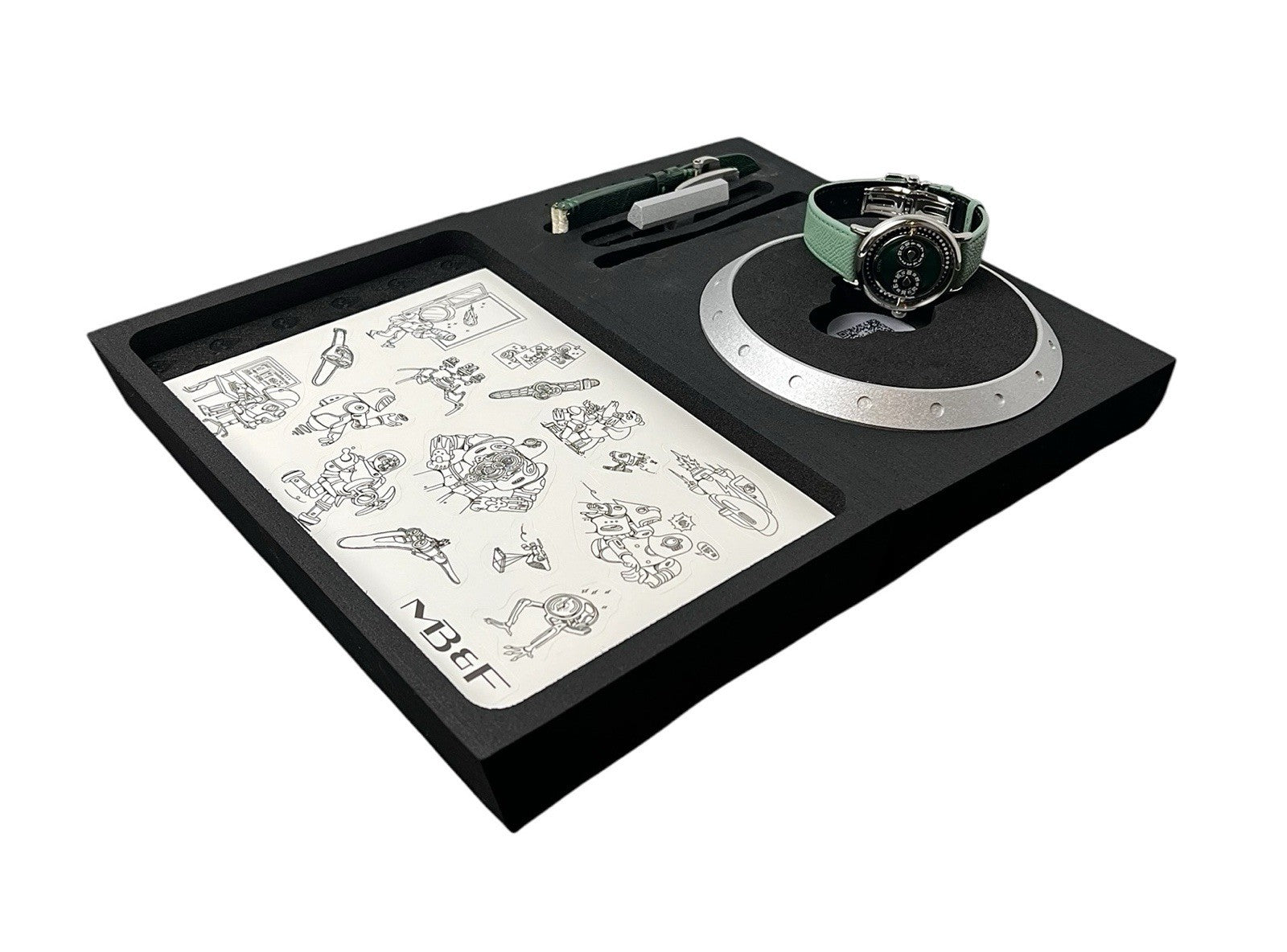 M.A.D. Editions Stainless Steel Green Dial 42mm Automatic Men’s Watch ...