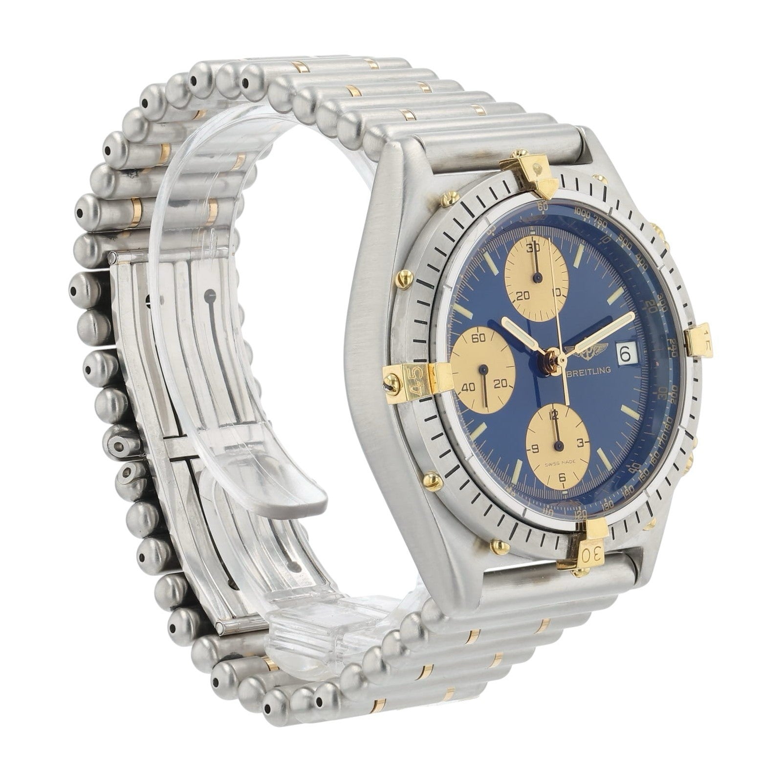 Breitling Chronomat Stainless Steel Blue Dial 40mm Automatic Men’s Wat ...