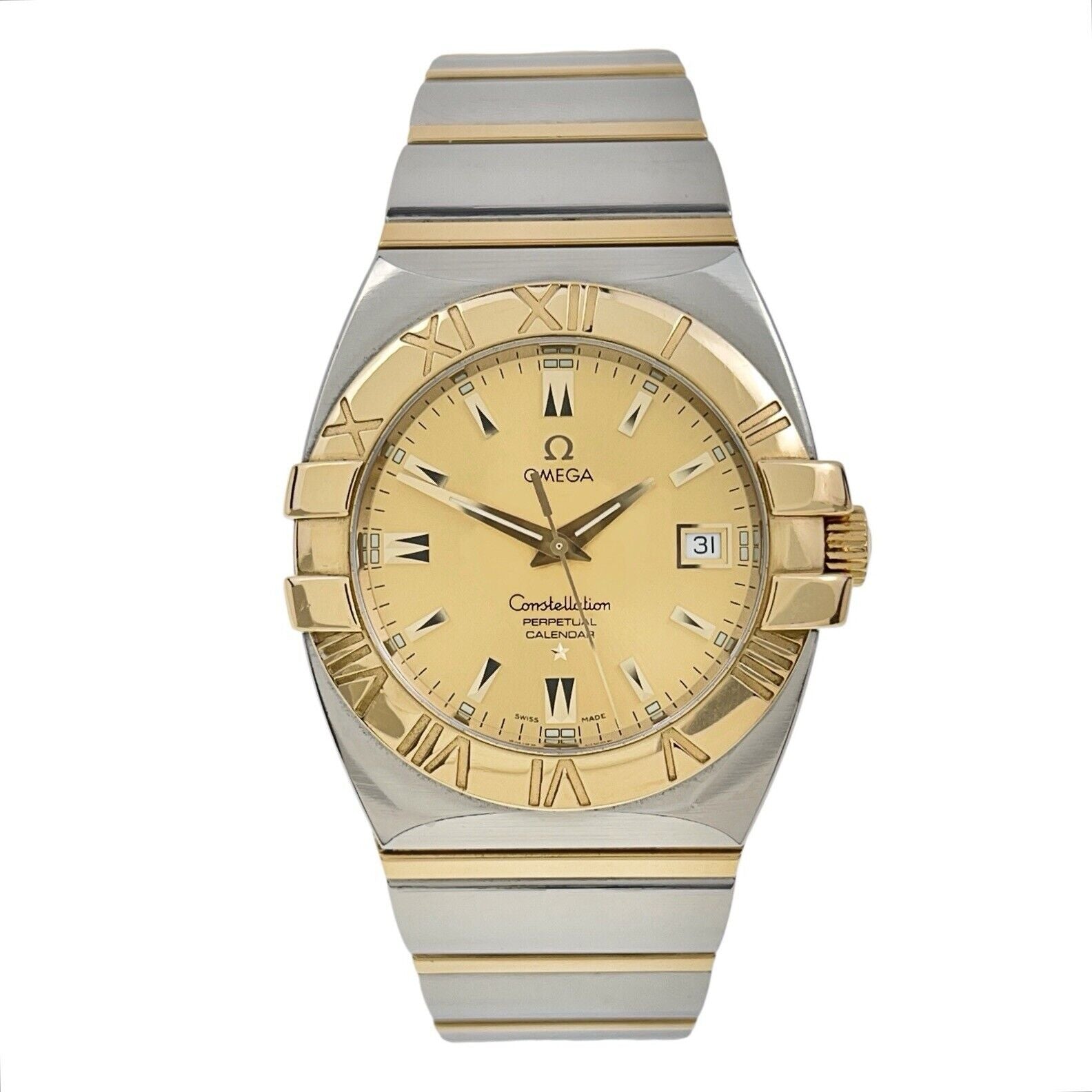 Omega Constellation Double Eagle Two Tone 38mm Quartz Men’s Watch 1211 ...