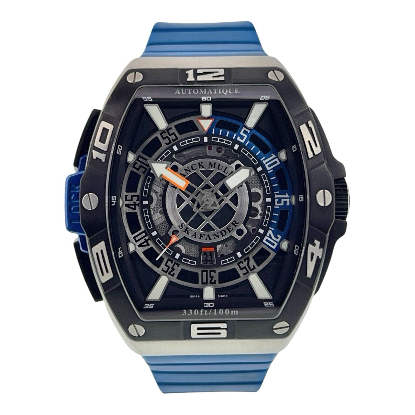 Franck Muller Skafander Steel Black Dial 46mm Automatic Men’s Watch SK ...