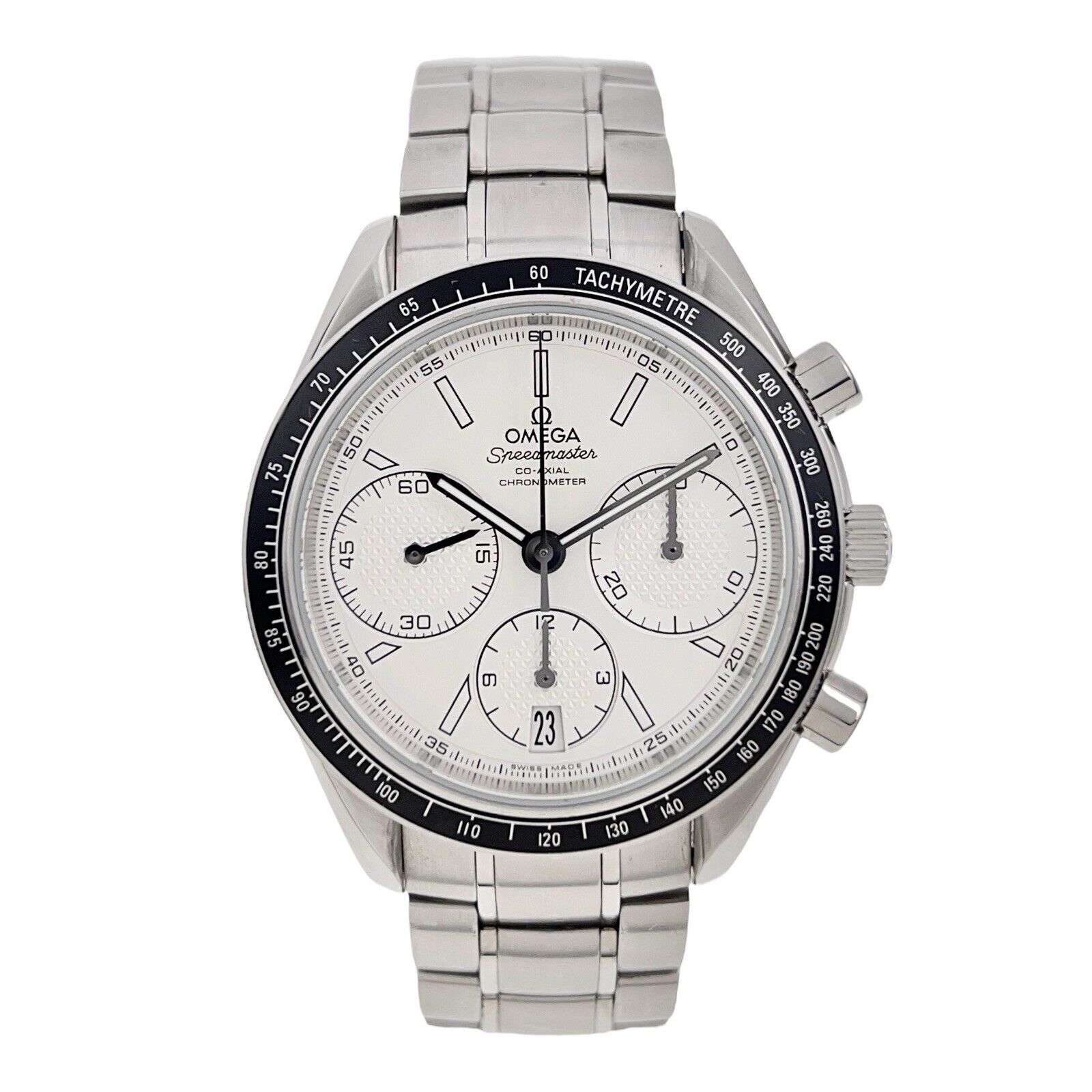 Omega Speedmaster Racing Stainless Steel White Dial 40mm Automatic Men ...