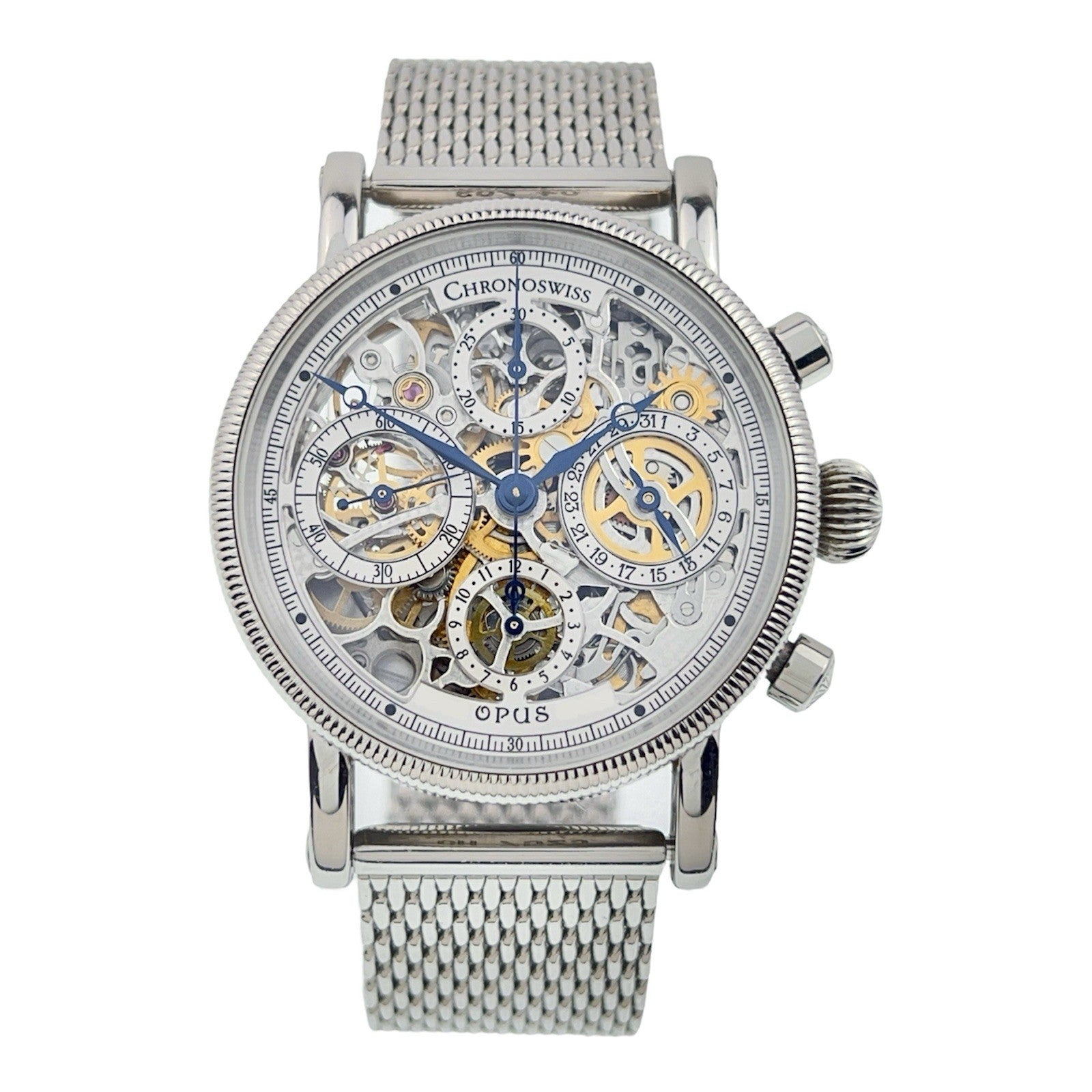 Chronoswiss Opus Stainless Steel Skeletonized Dial 38mm Automatic Men ...