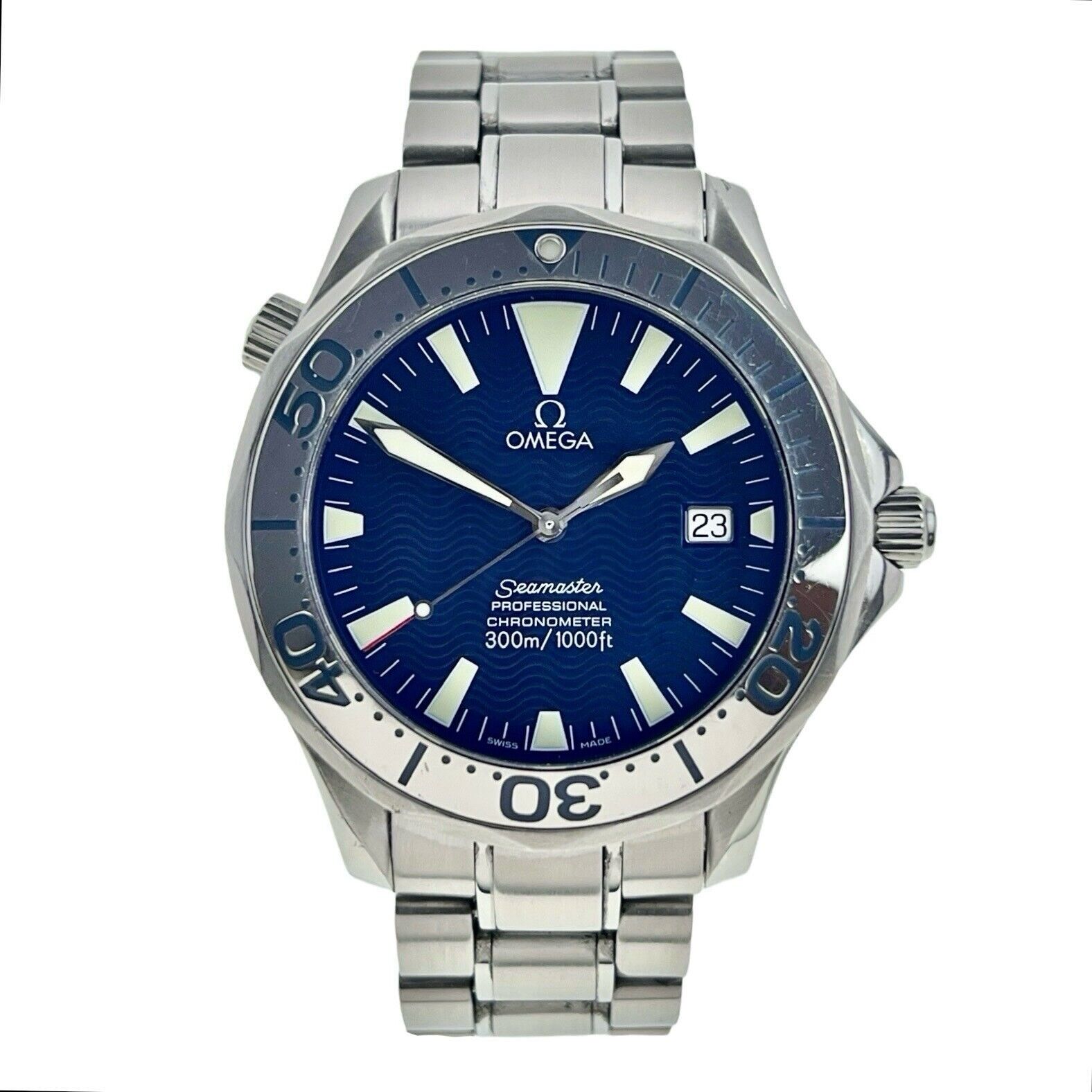 Omega Seamaster Diver 300m Steel Blue Automatic Men’s Watch 2255.80.00 ...