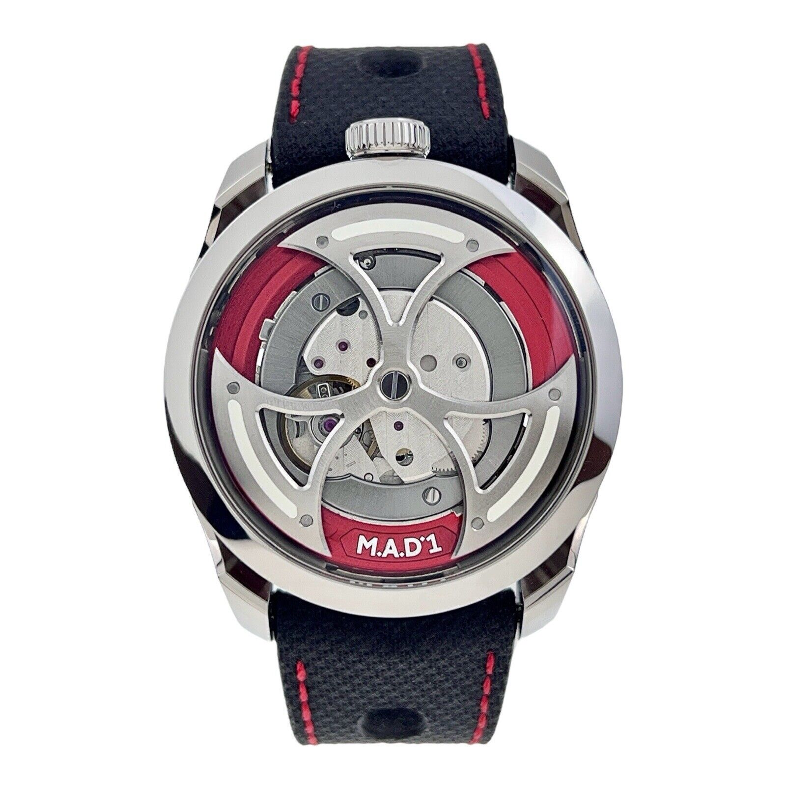 MB&F M.A.D. Editions MAD 1 Red Limited Edition Automatic Watch 42mm Bo ...