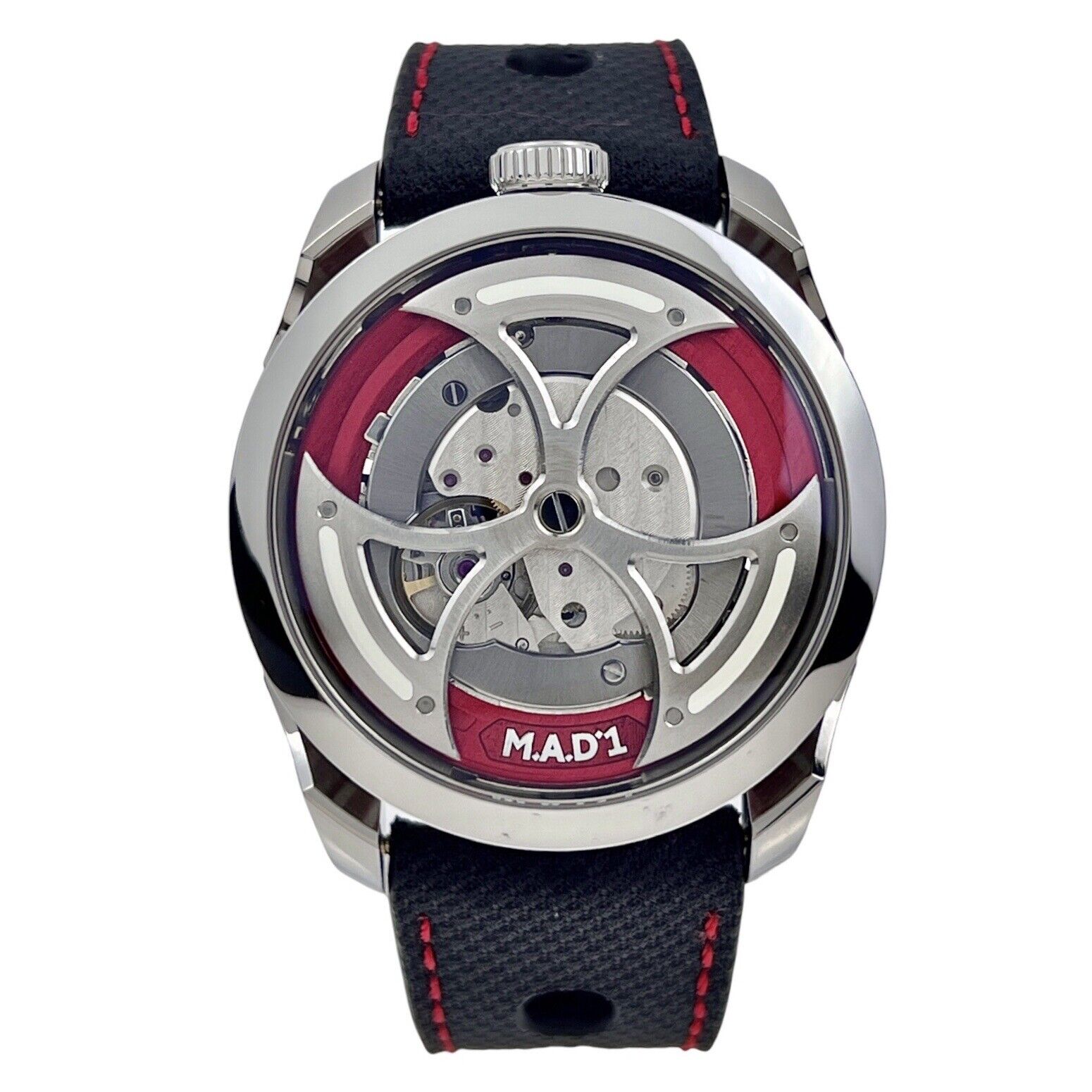 M.A.D. Editions MAD 1 Red by M B & F Limited Ed. Watch 42mm w/ Box & P ...