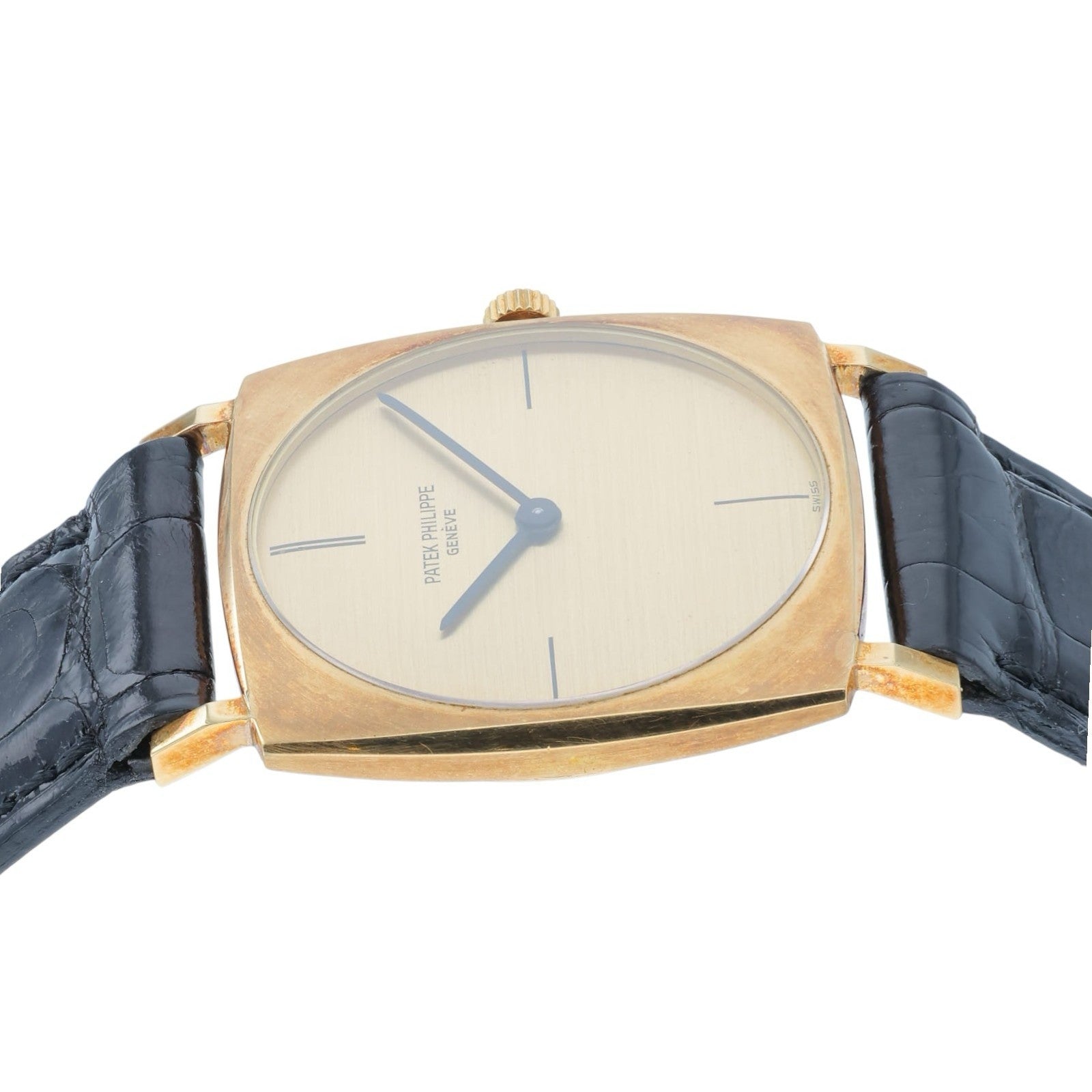 Patek Philippe 18k Yellow Gold Champagne Dial 28mm Manual Wind Men’s W ...