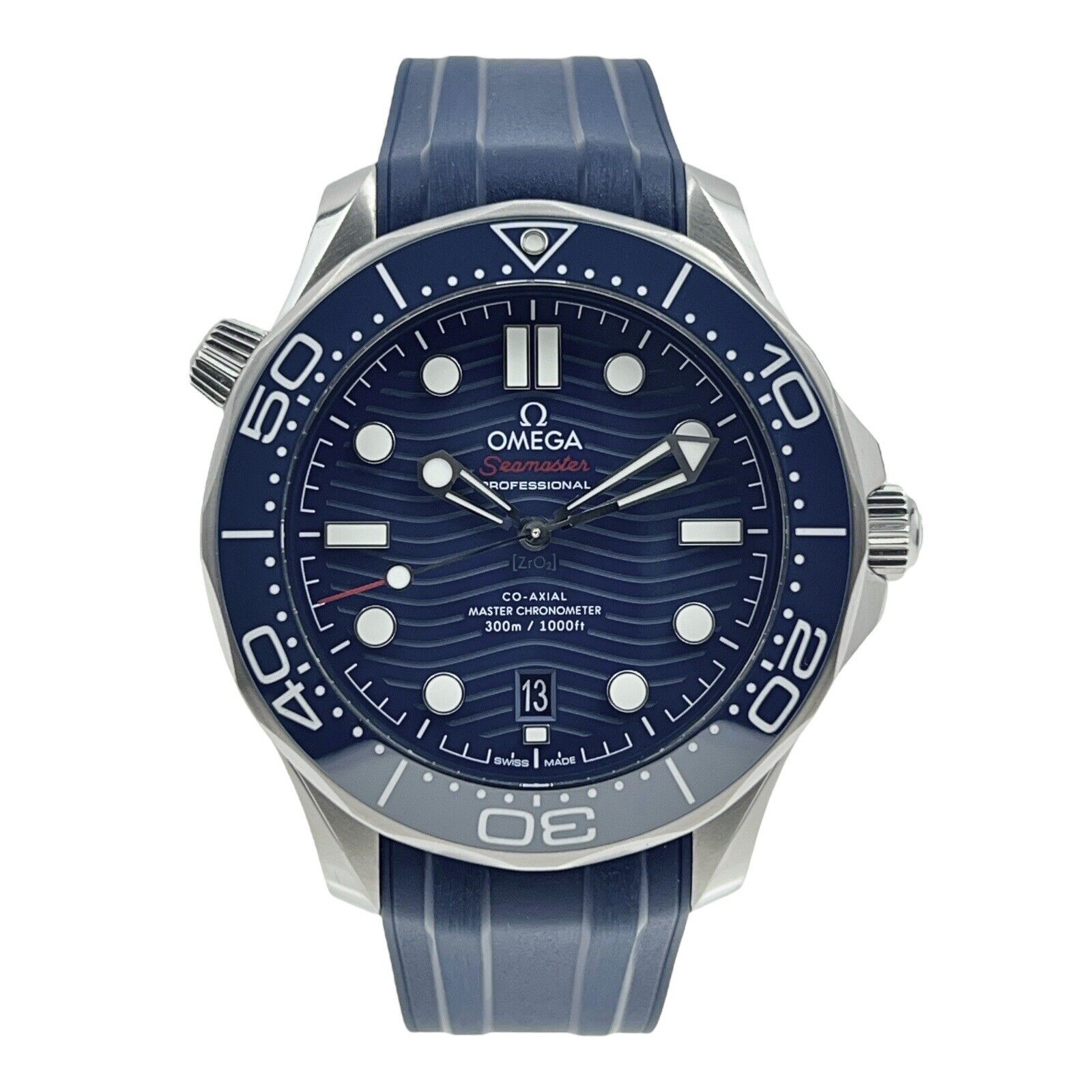 Omega Seamaster Ceramic Diver 300m Automatic Blue Dial Watch 210.32.42 ...