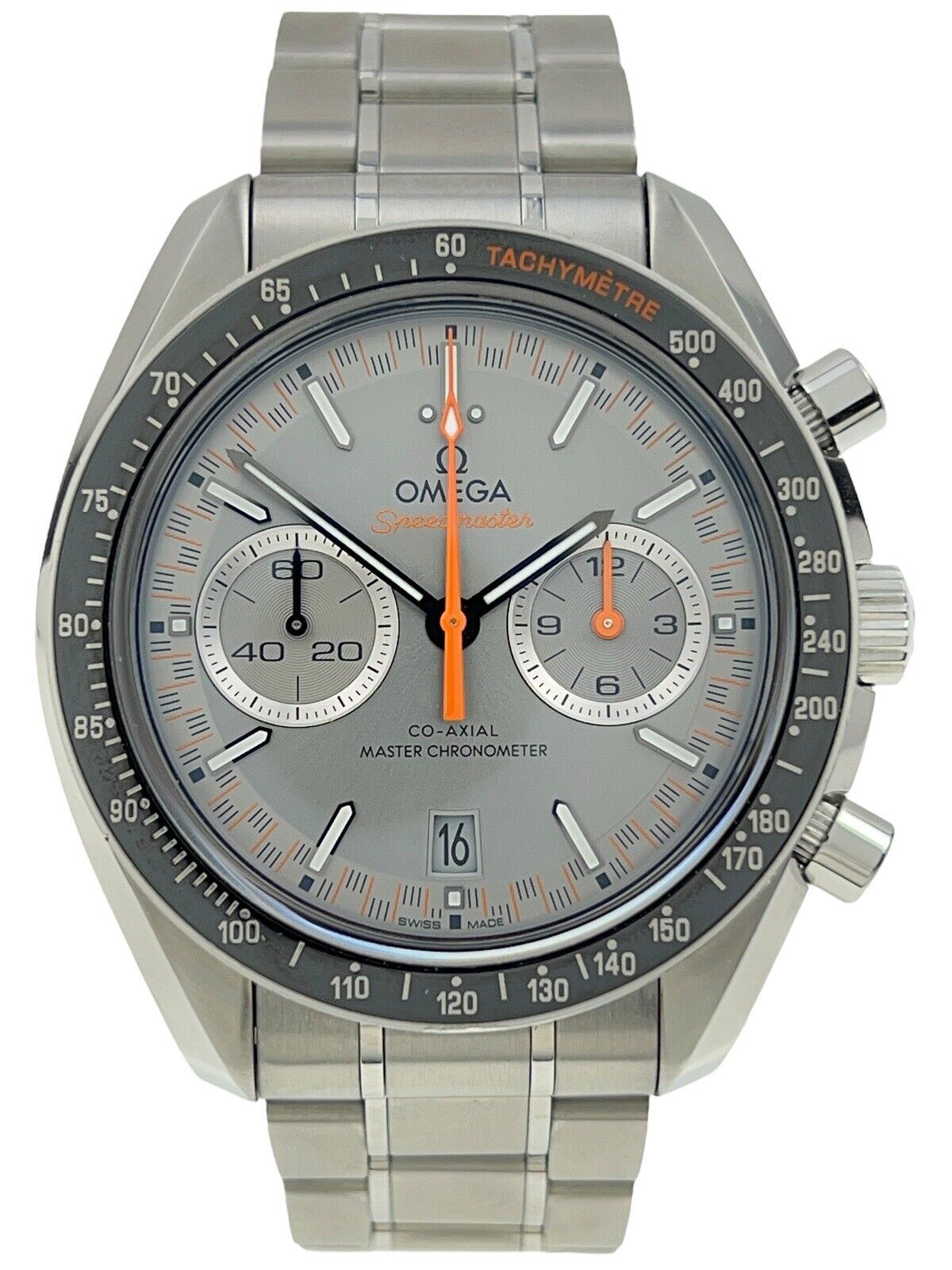 Omega Speedmaster Racing Steel Gray Dial 44mm Automatic Men’s Watch ...