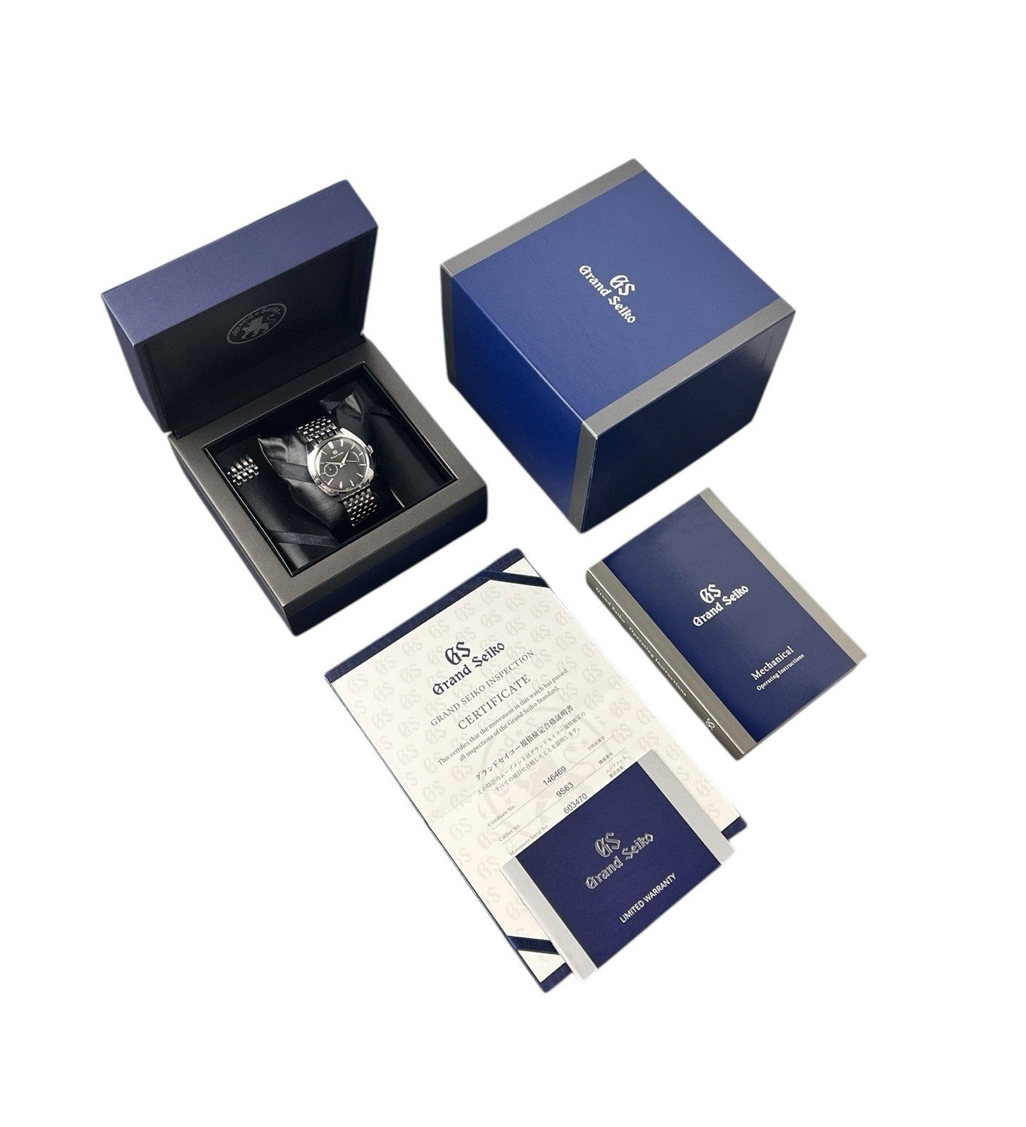 Grand Seiko Stainless Steel Gray Dial 39mm Manual Wind Men’s Watch SBG ...