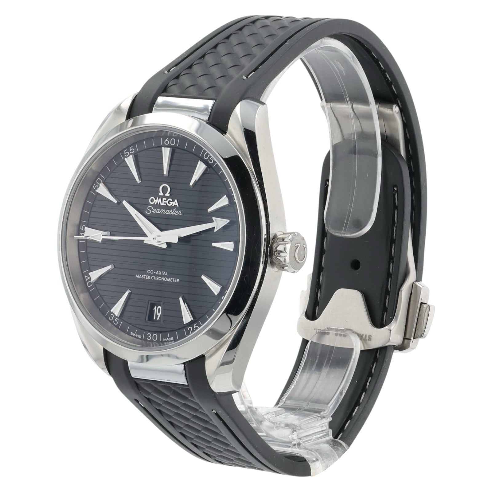 Omega Seamaster Aqua Terra Steel Black Dial 41mm Automatic Men's Watch ...