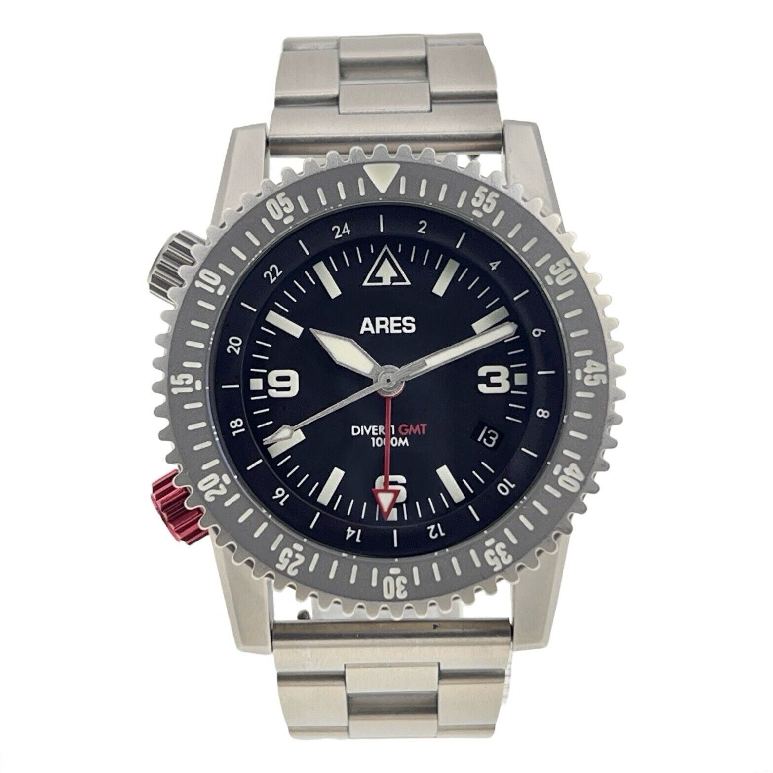Ares Diver 1 GMT Steel 41mm Stainless Steel Automatic Men’s Watch - Bo ...