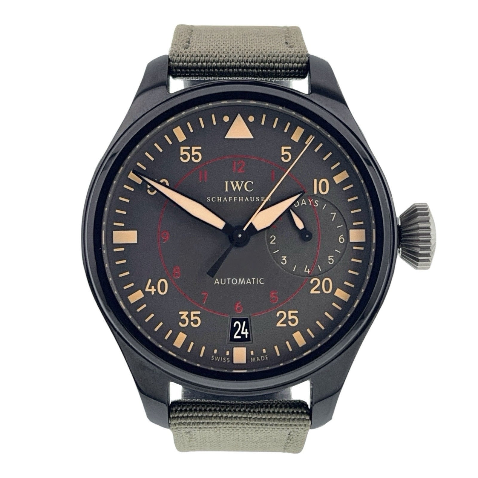 IWC Big Pilot Top Gun Ceramic Grey Dial 48mm Automatic Men’s Watch IW5 ...