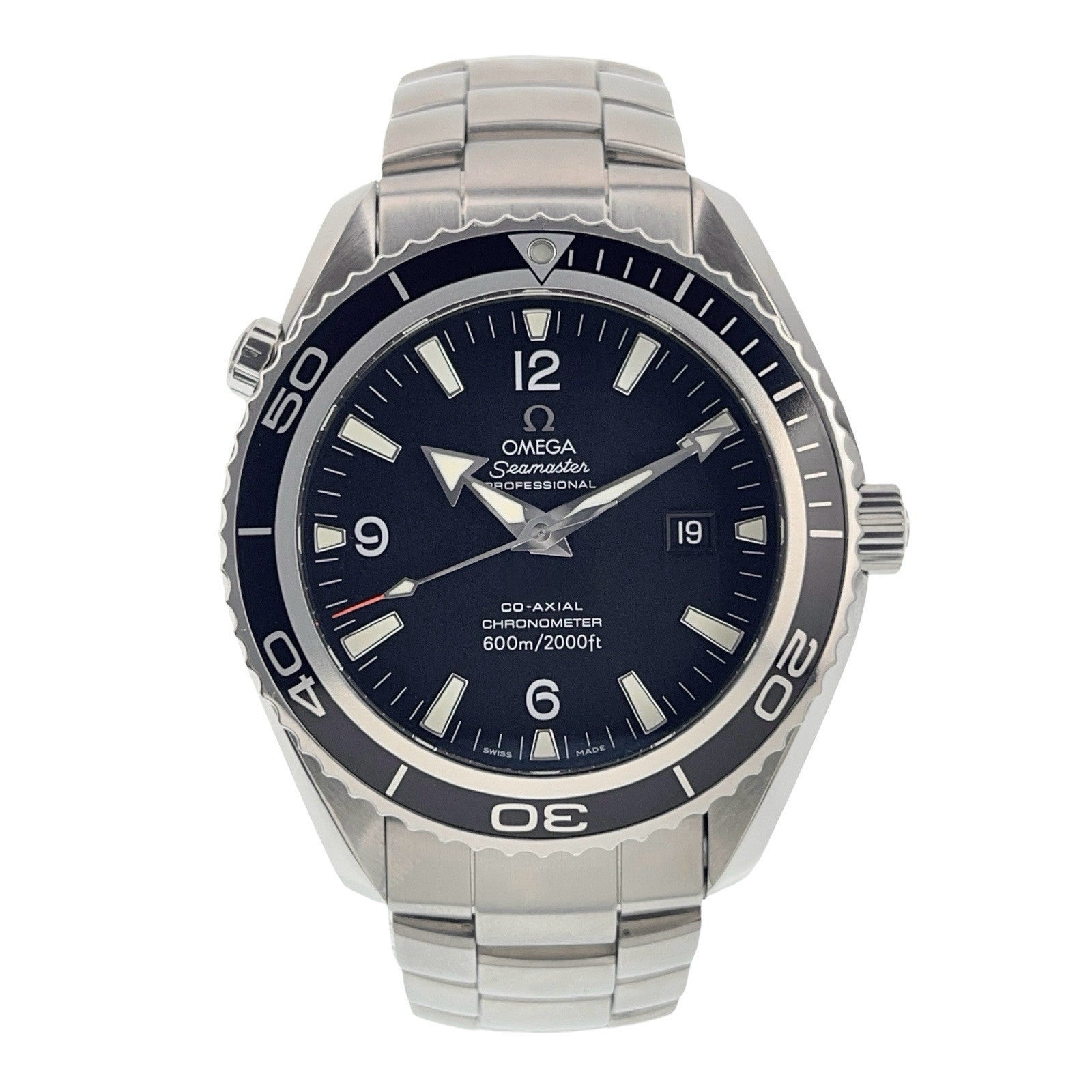 Omega Seamaster Planet Ocean Stainless Steel Black Dial 46mm Watch 220 ...