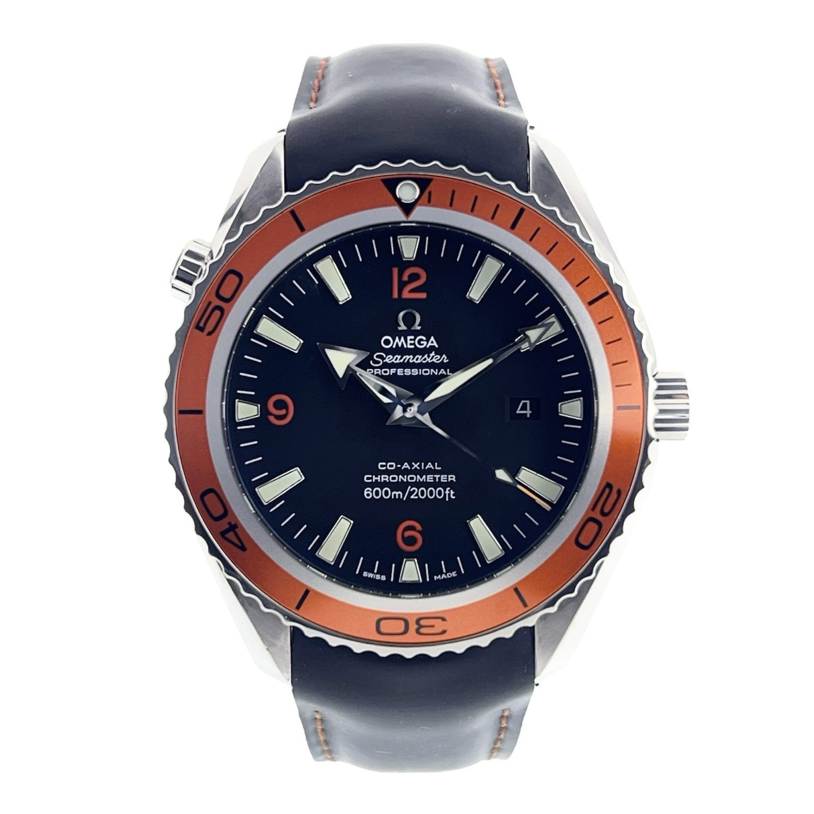 Omega Seamaster Stainless Steel Black Dial 45.5mm Automatic Men’s 2908 ...