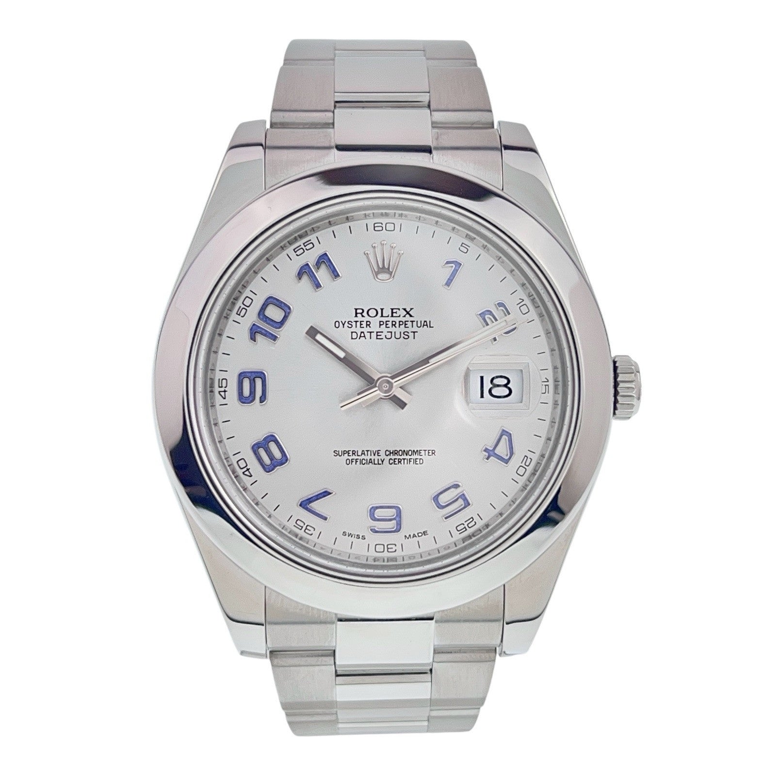 Rolex Datejust II Stainless Steel Silver Dial 41mm Automatic Men’s Wat ...